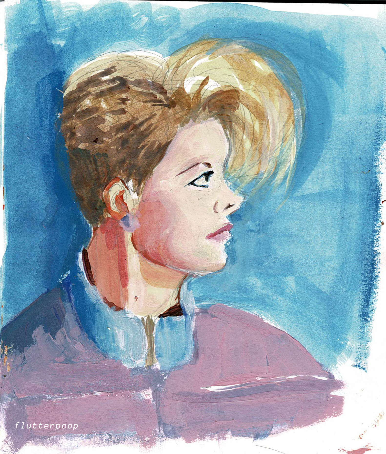 ArtStation - Pastel 80s Portrait