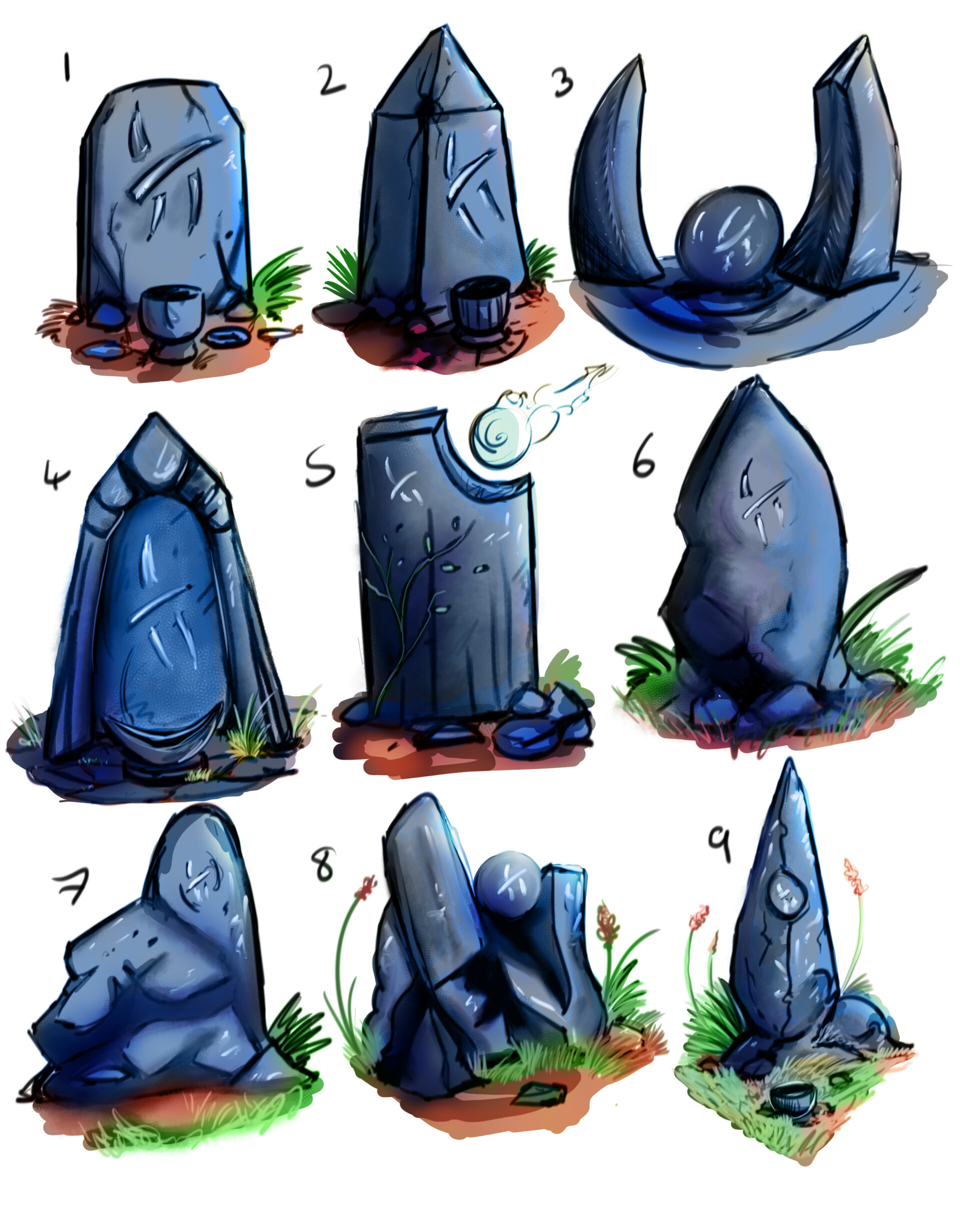 ArtStation - Shrine Stones
