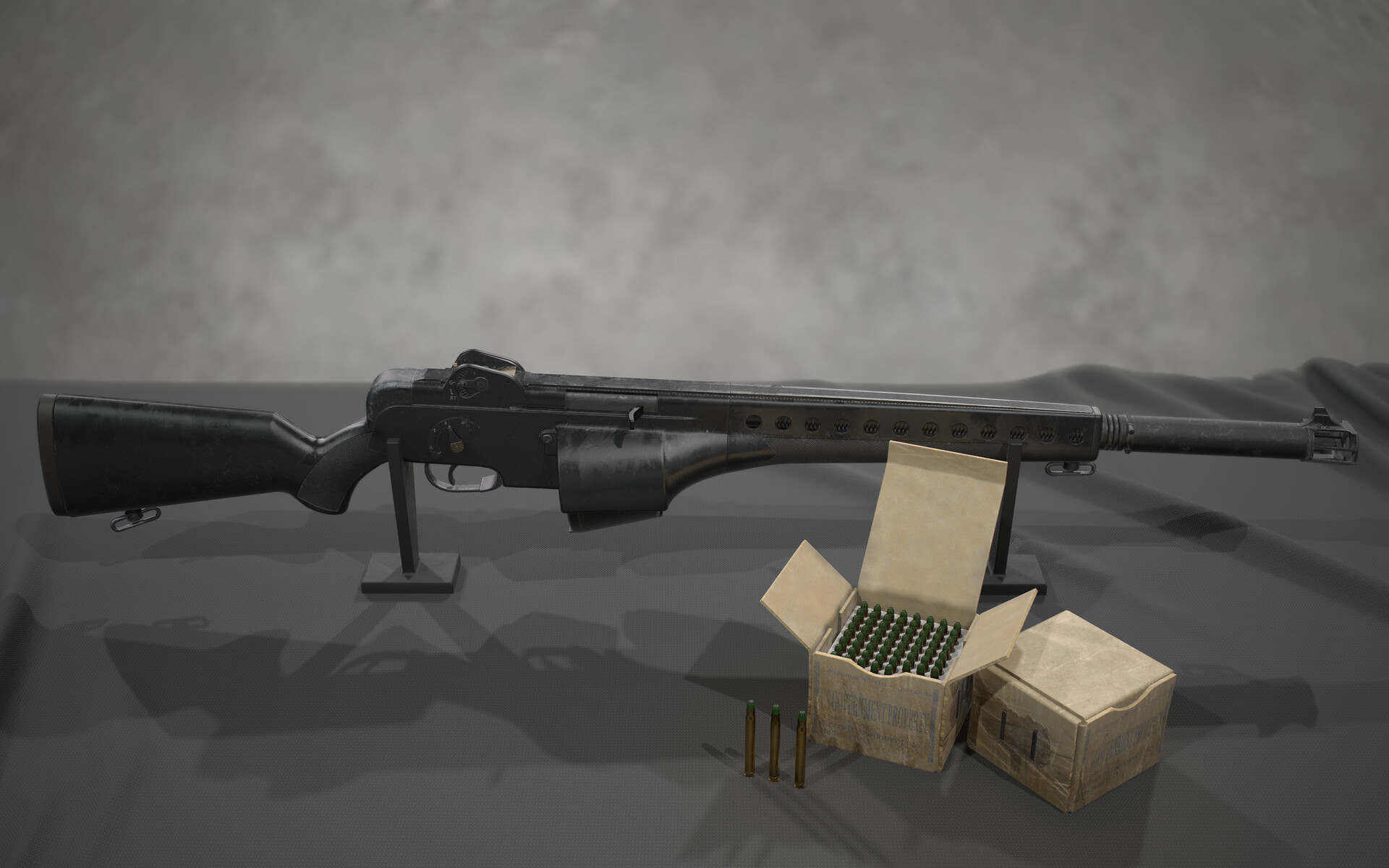 ArtStation - AAI SPIW Flechette Rifle