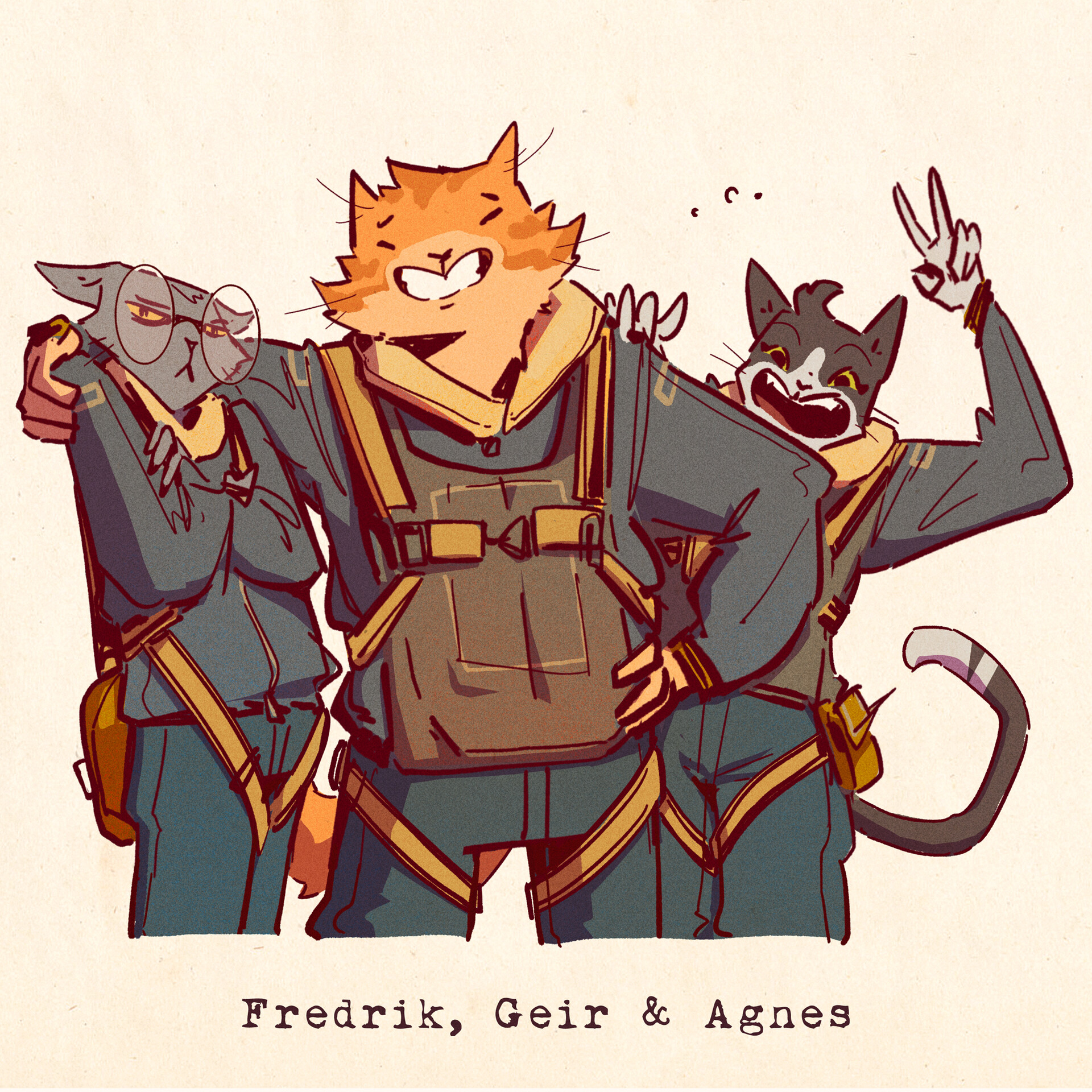 ArtStation - feline friends