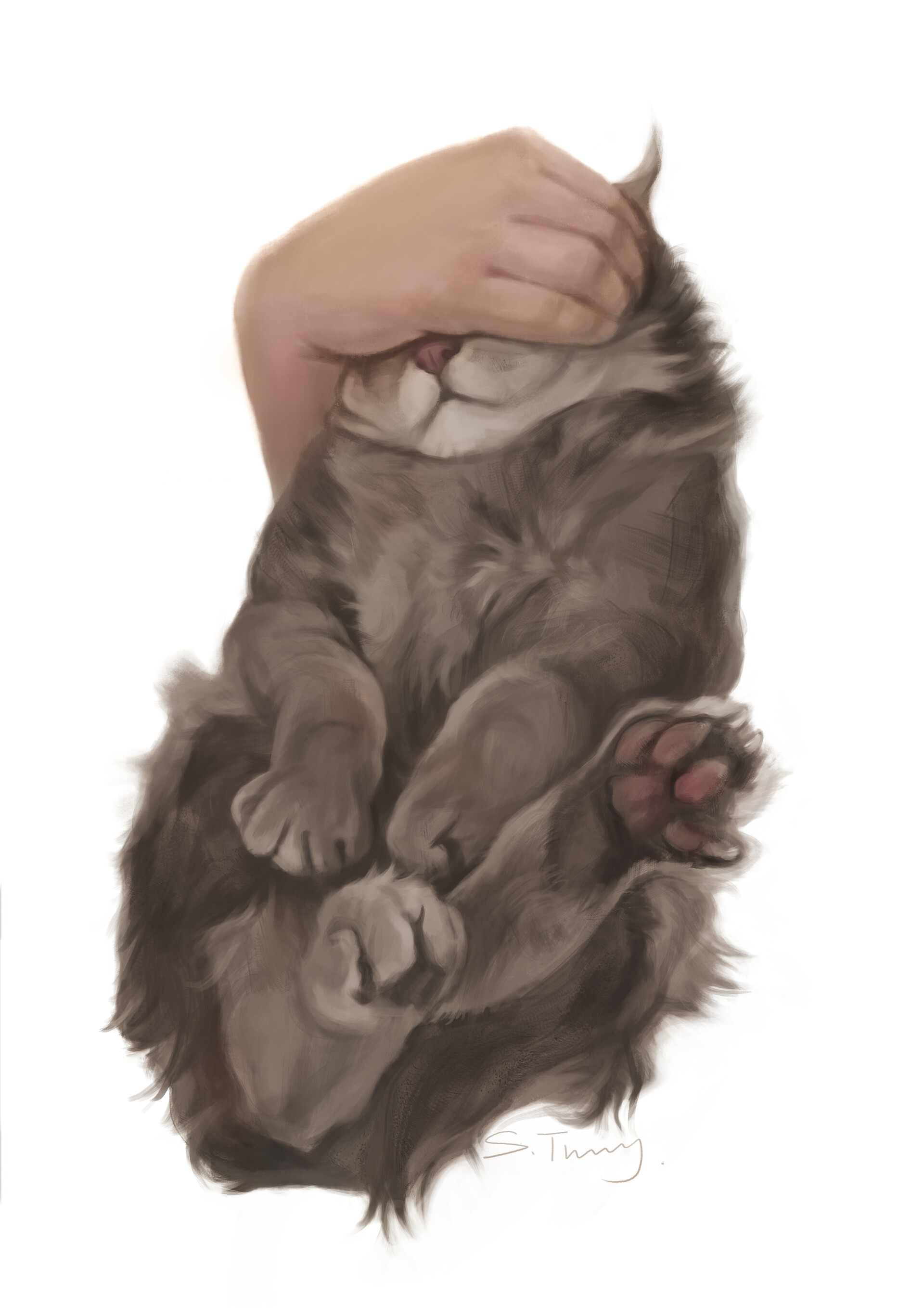 ArtStation - Cat Painting 02