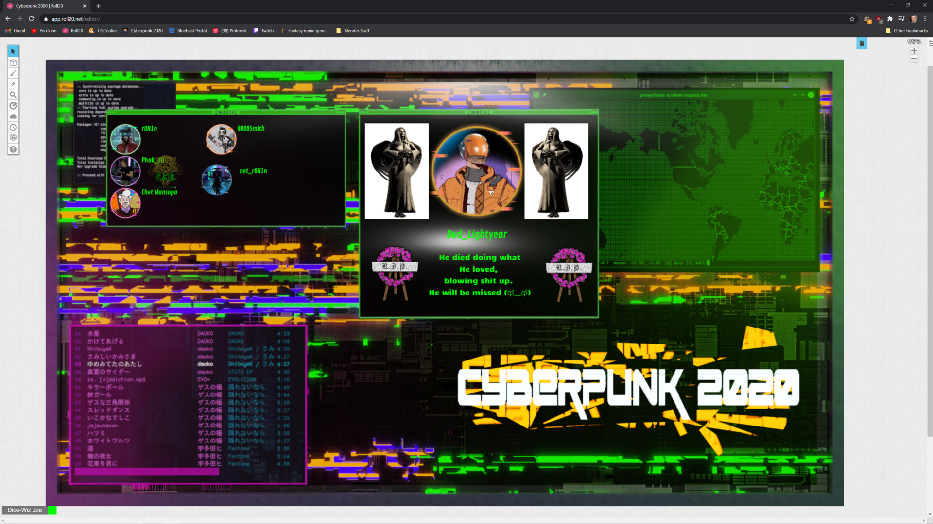 ArtStation - Cyberpunk 2020 Landing Screen for Roll20