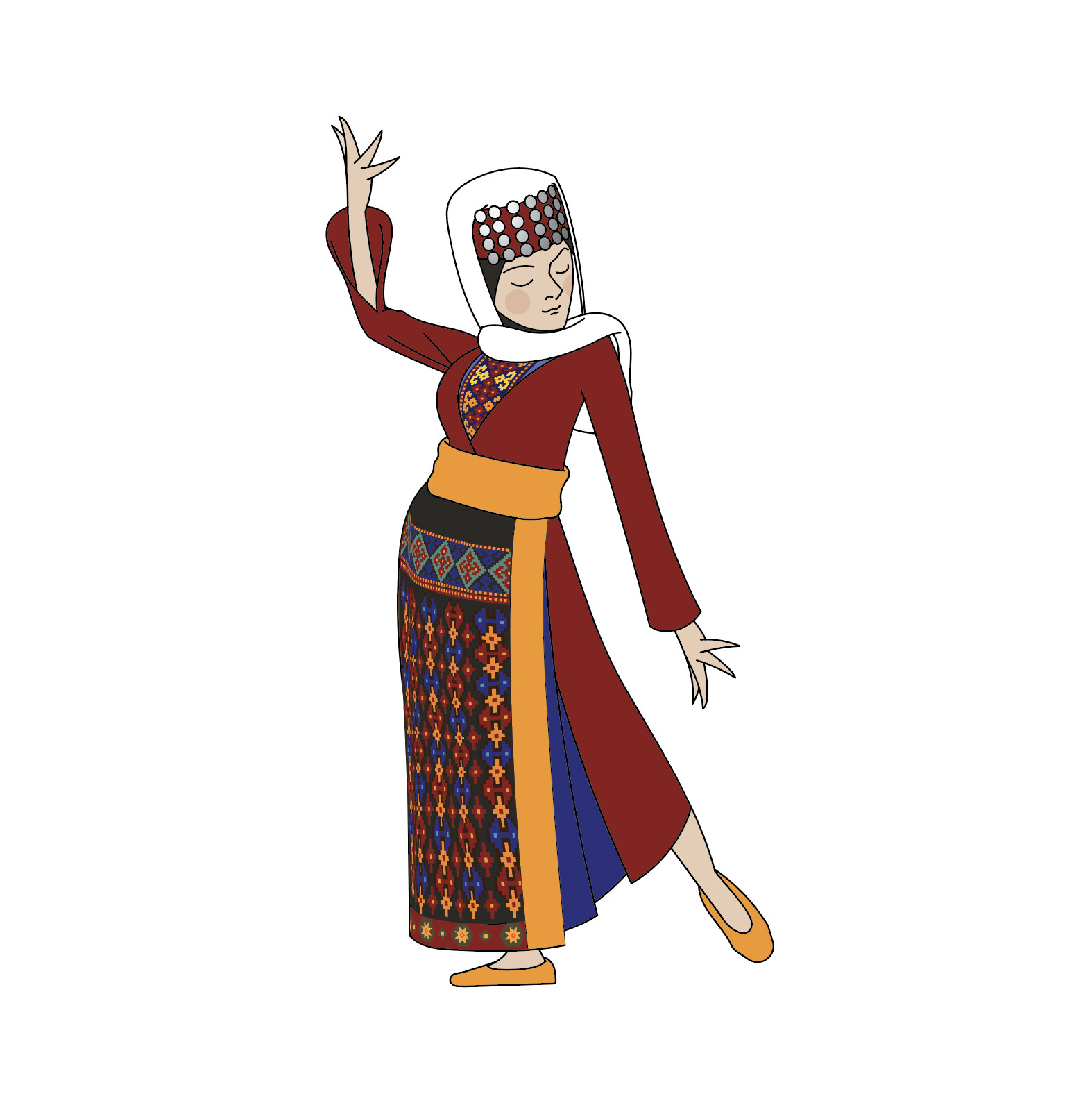 ArtStation - A traditional Armenian vector illustration for printing on ...