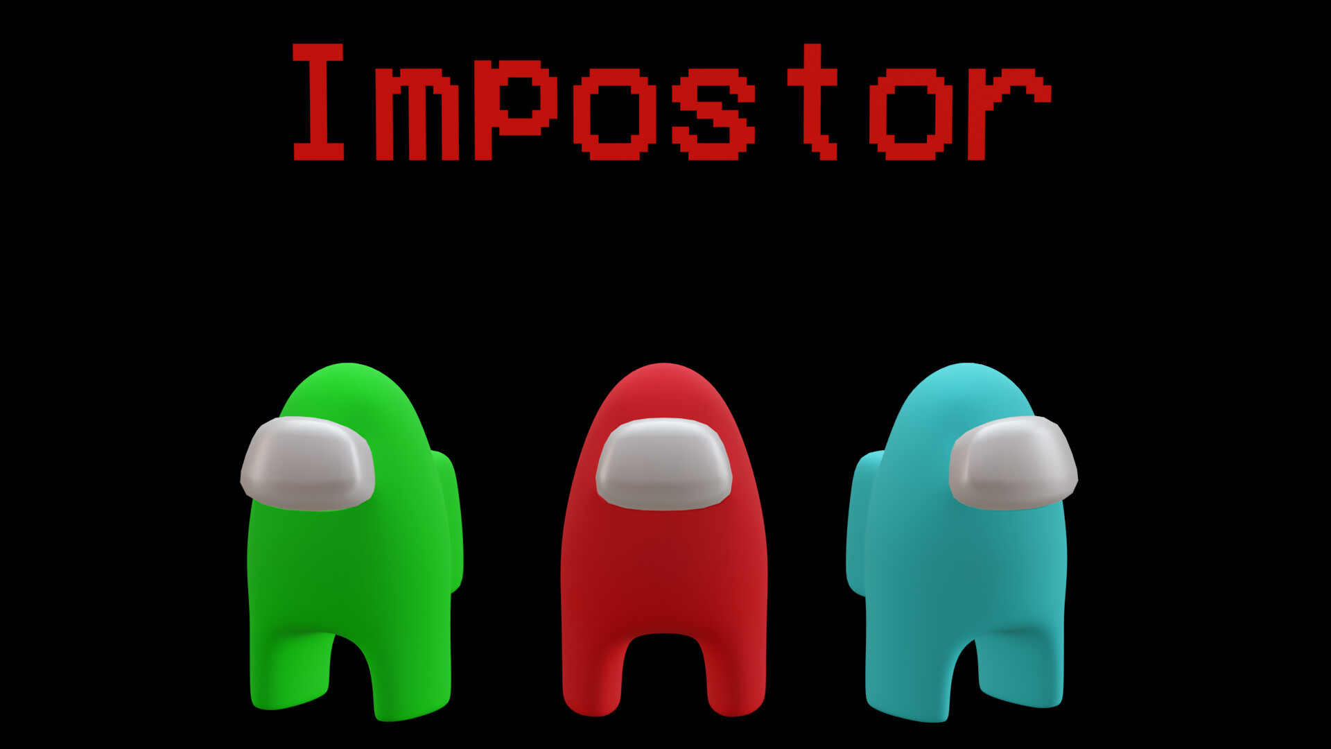 ArtStation - 3D Render of Among us Imposter Characters