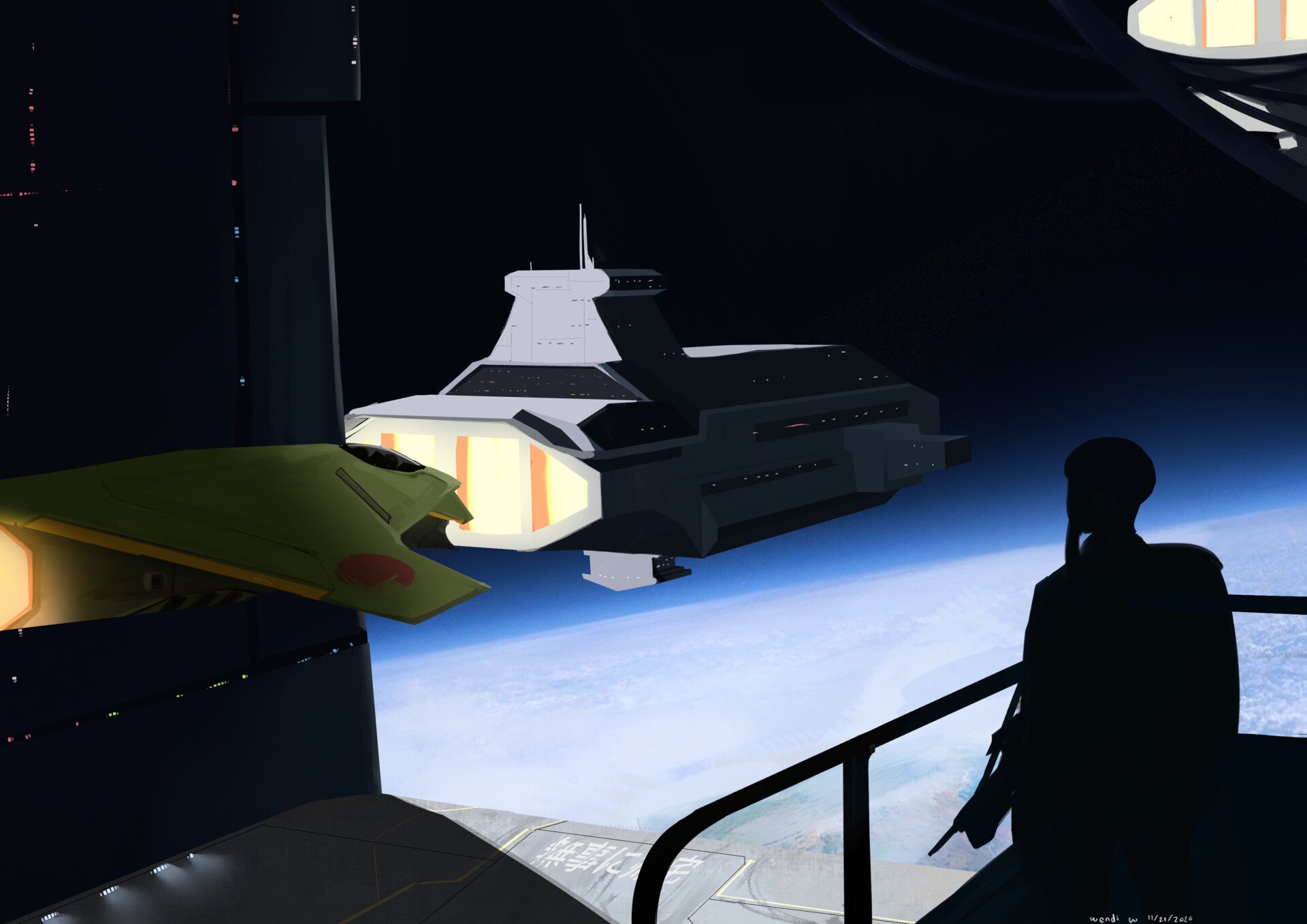 ArtStation - space hangar