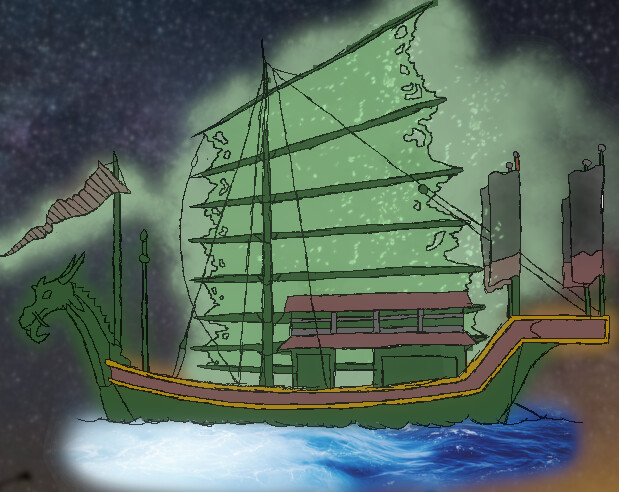 ArtStation - A Sketchy Ship | Vehicle Concept | College Portfolio