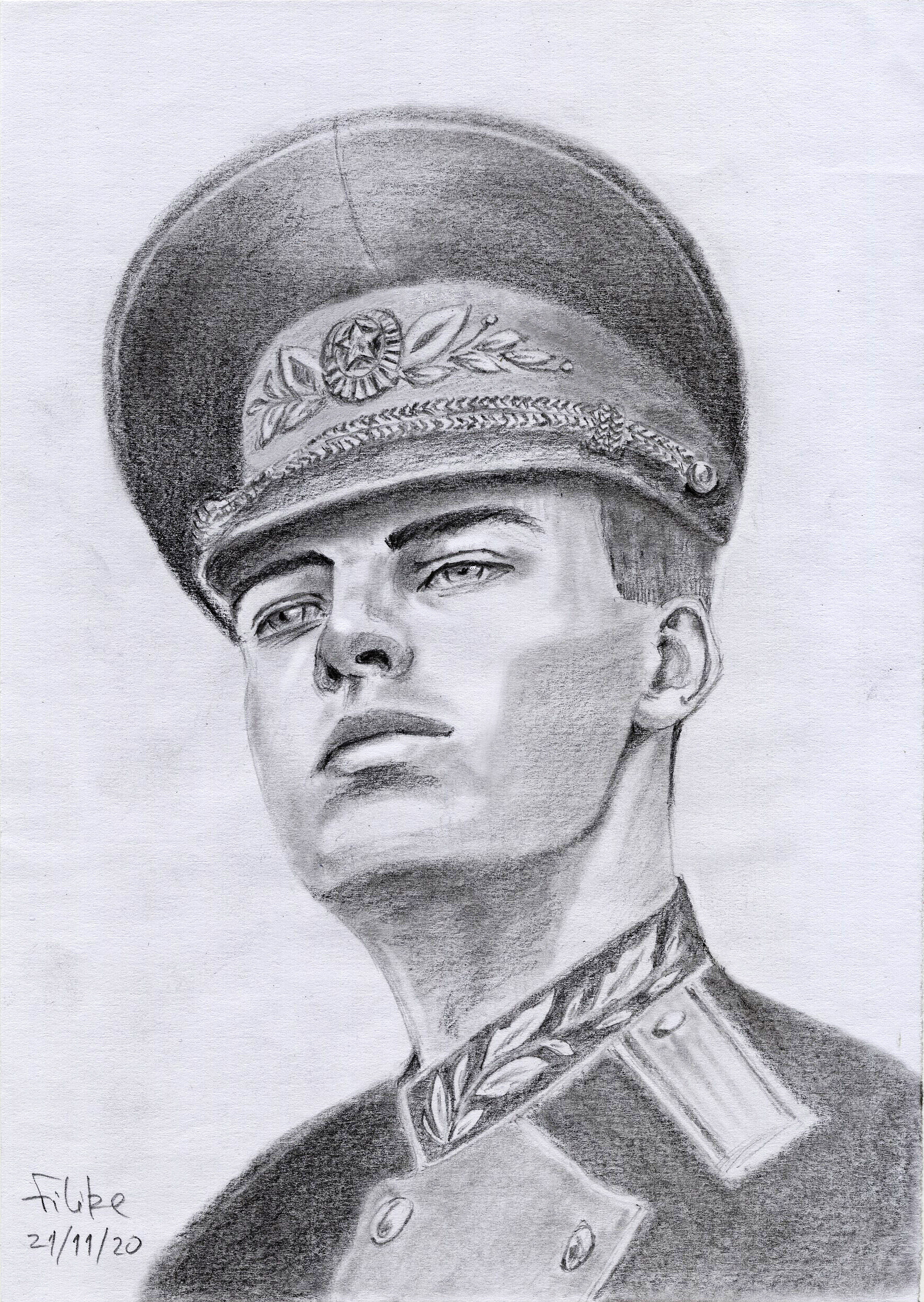 how to draw military man