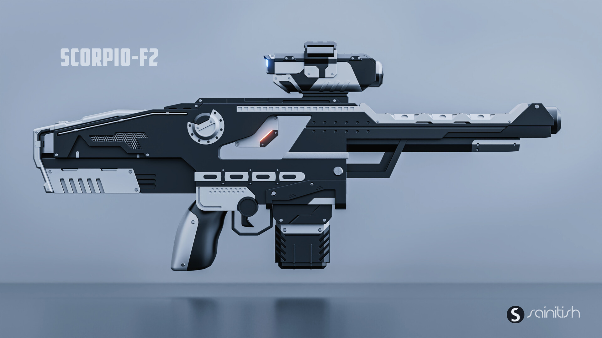 ArtStation - Sci-Fi Rifle Scorpio F2