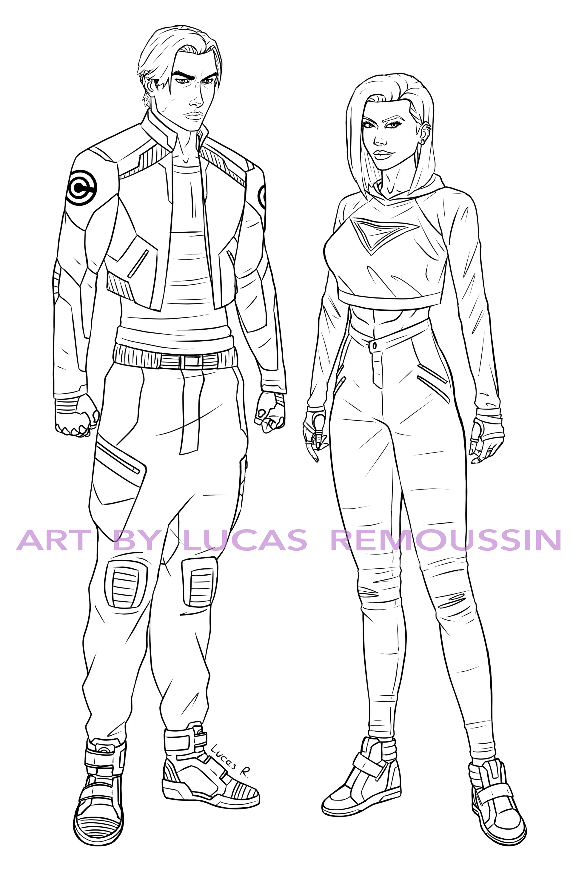 LUCAS RÉMOUSSIN - DRAGON BALL : FUTURE TRUNKS & ANDROID 18 - Designs ...