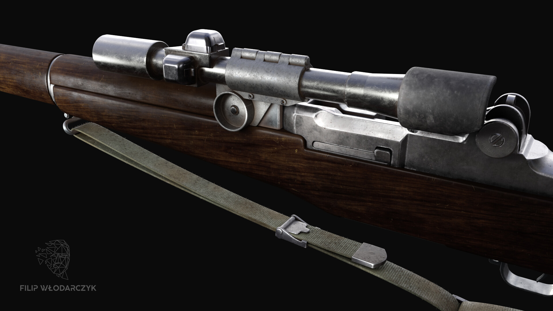 Scoped M1 Garand