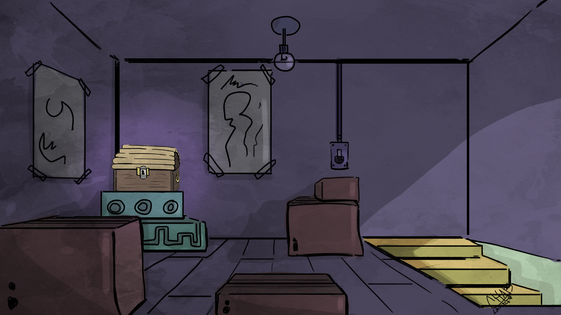 ArtStation - Shop Backgrounds for animation