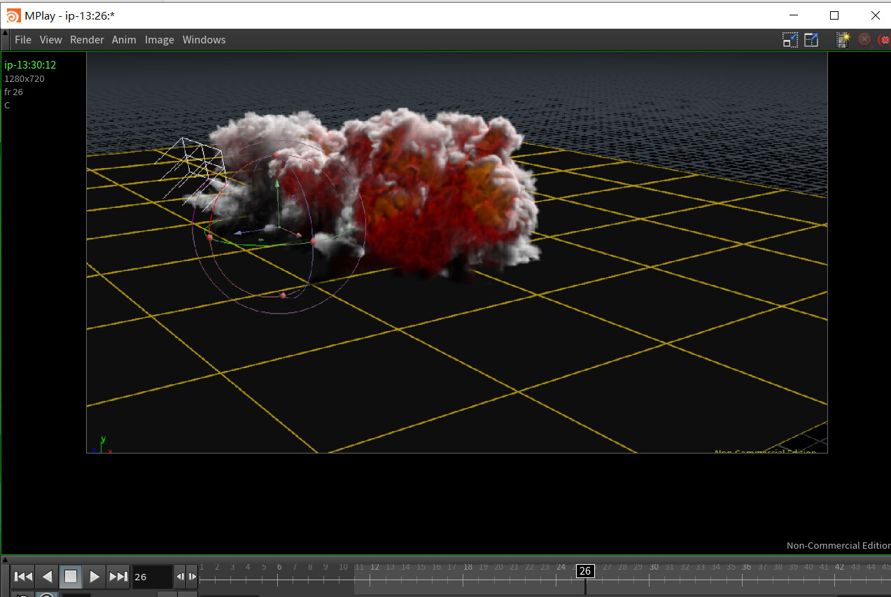 ArtStation - explosion in viewport