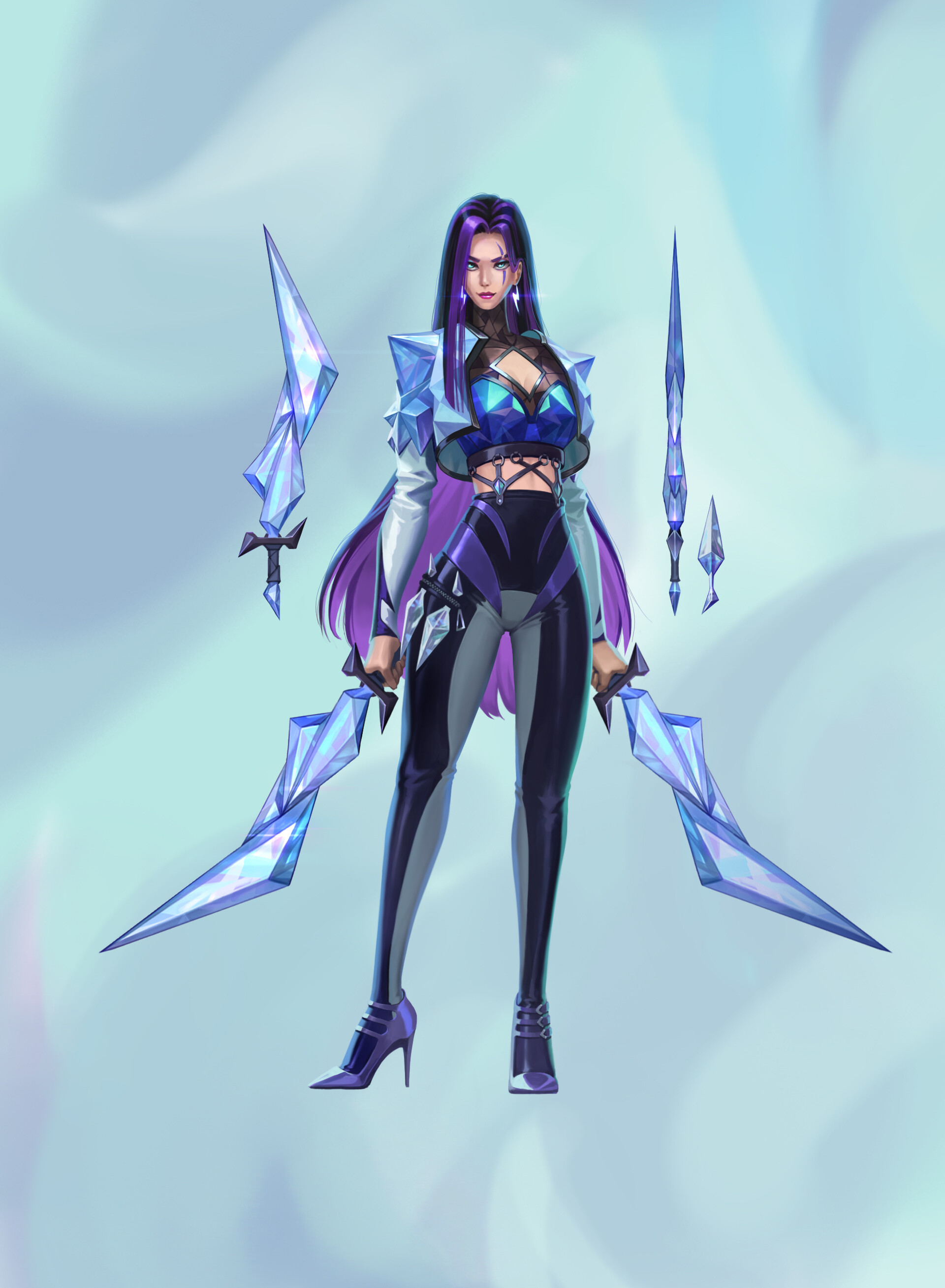 ArtStation - K/DA All Out Katarina concept fan art