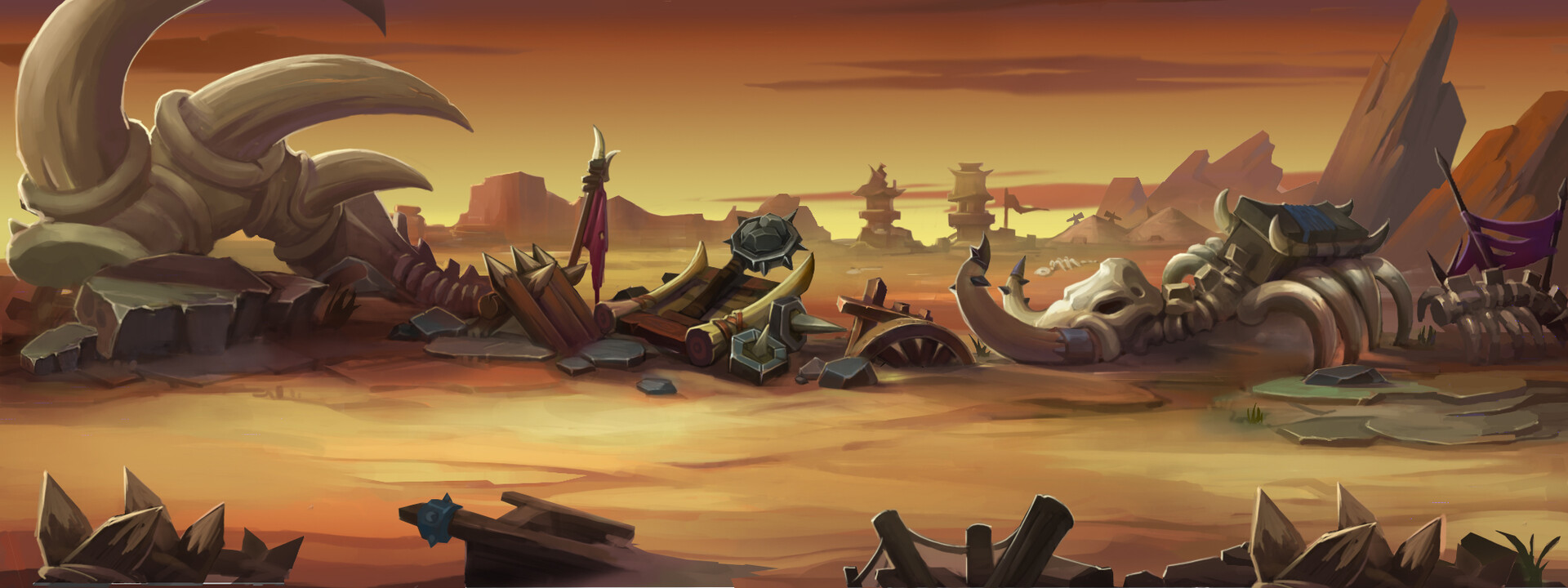 Yaning Li - 横版游戏背景图