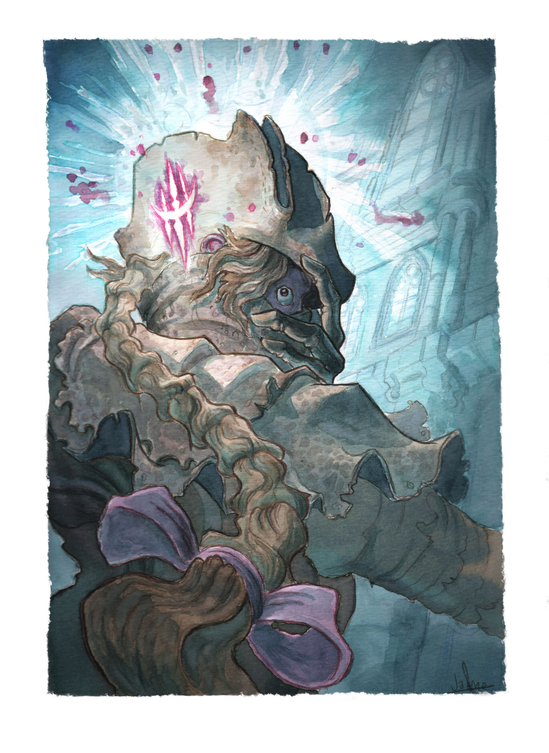 ArtStation - Oedon whisper - Bloodborne Watercolor fanart