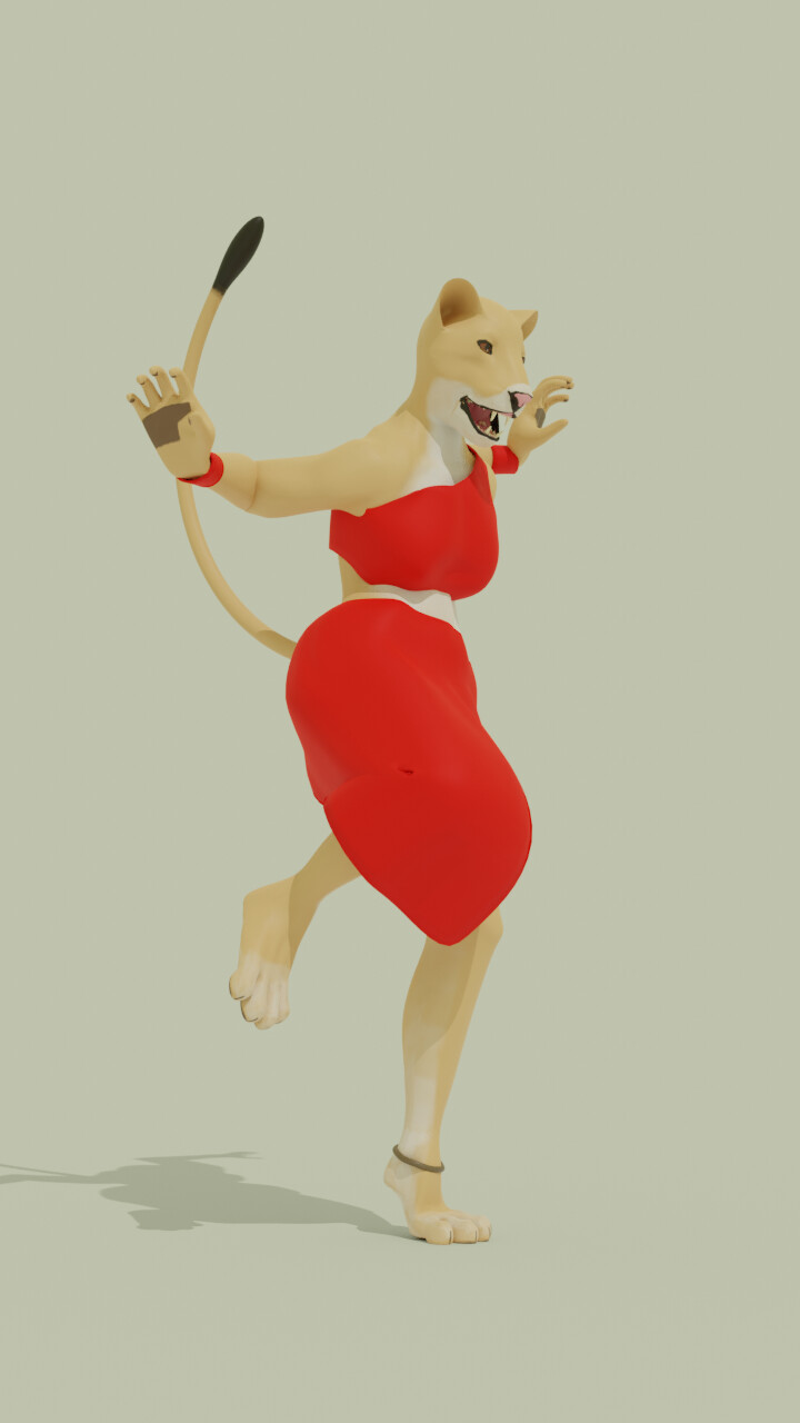 ArtStation - Anthro Lioness