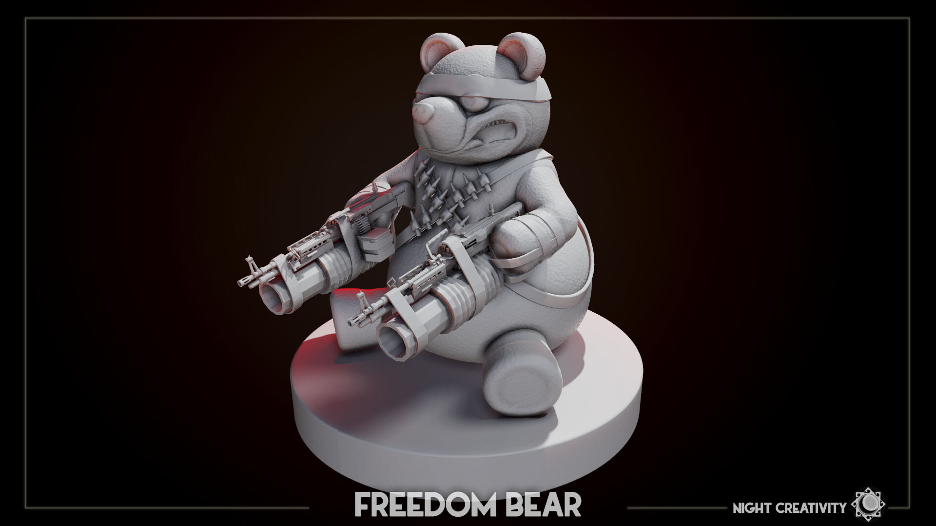 ArtStation - Freedom Bear from Deadrising sculpt for 3d printing