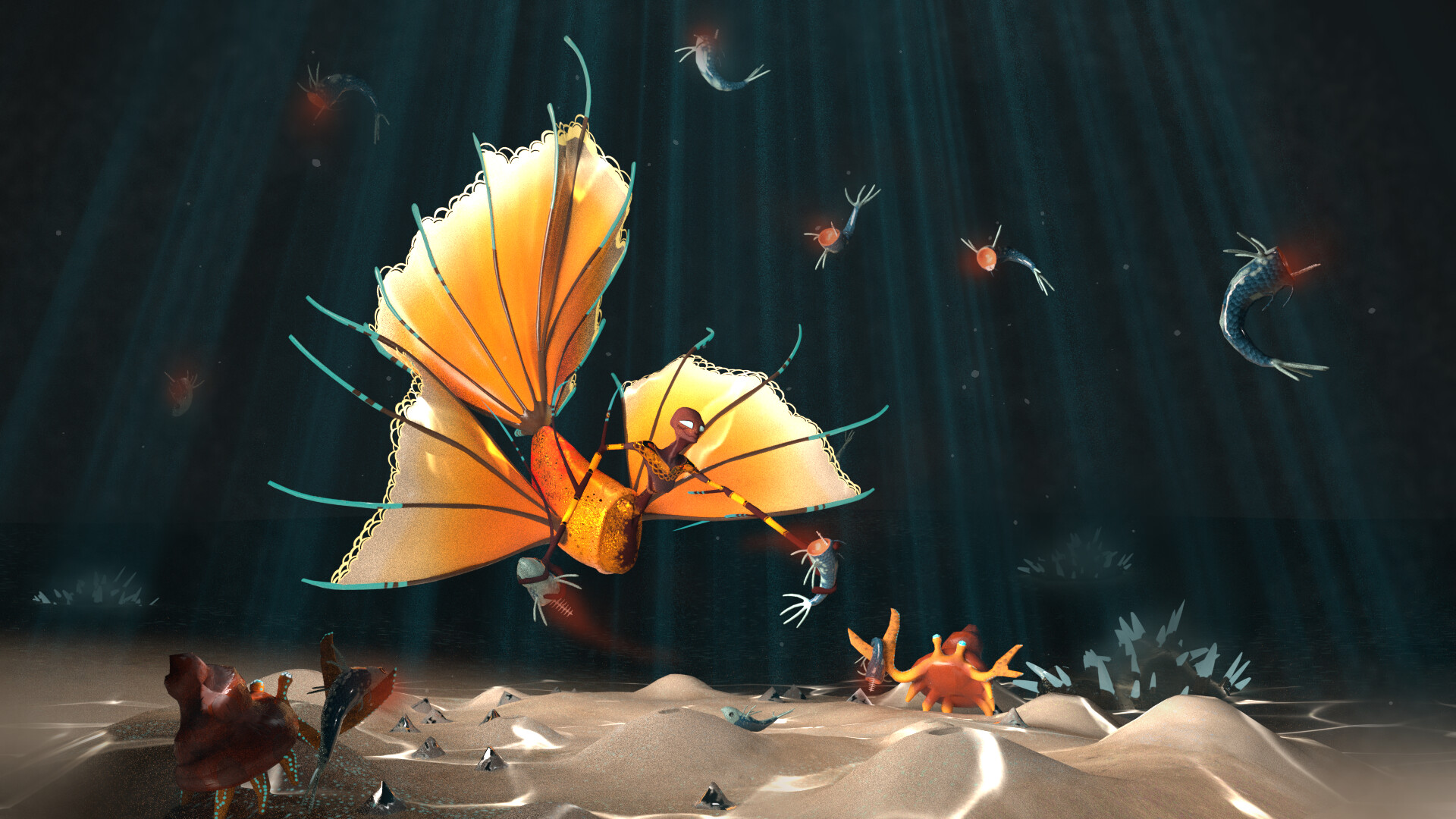 ArtStation - Lionfish Mermaid