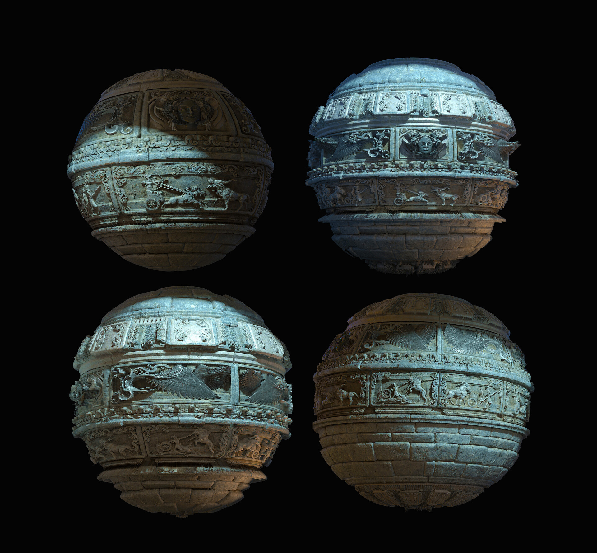 ArtStation - Temple Architecture Wall Material