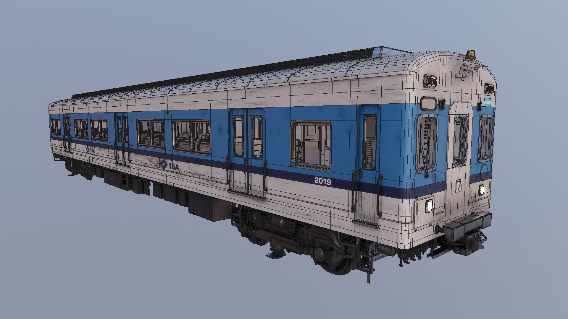 ArtStation - Toshiba train from Buenos Aires (TBA)