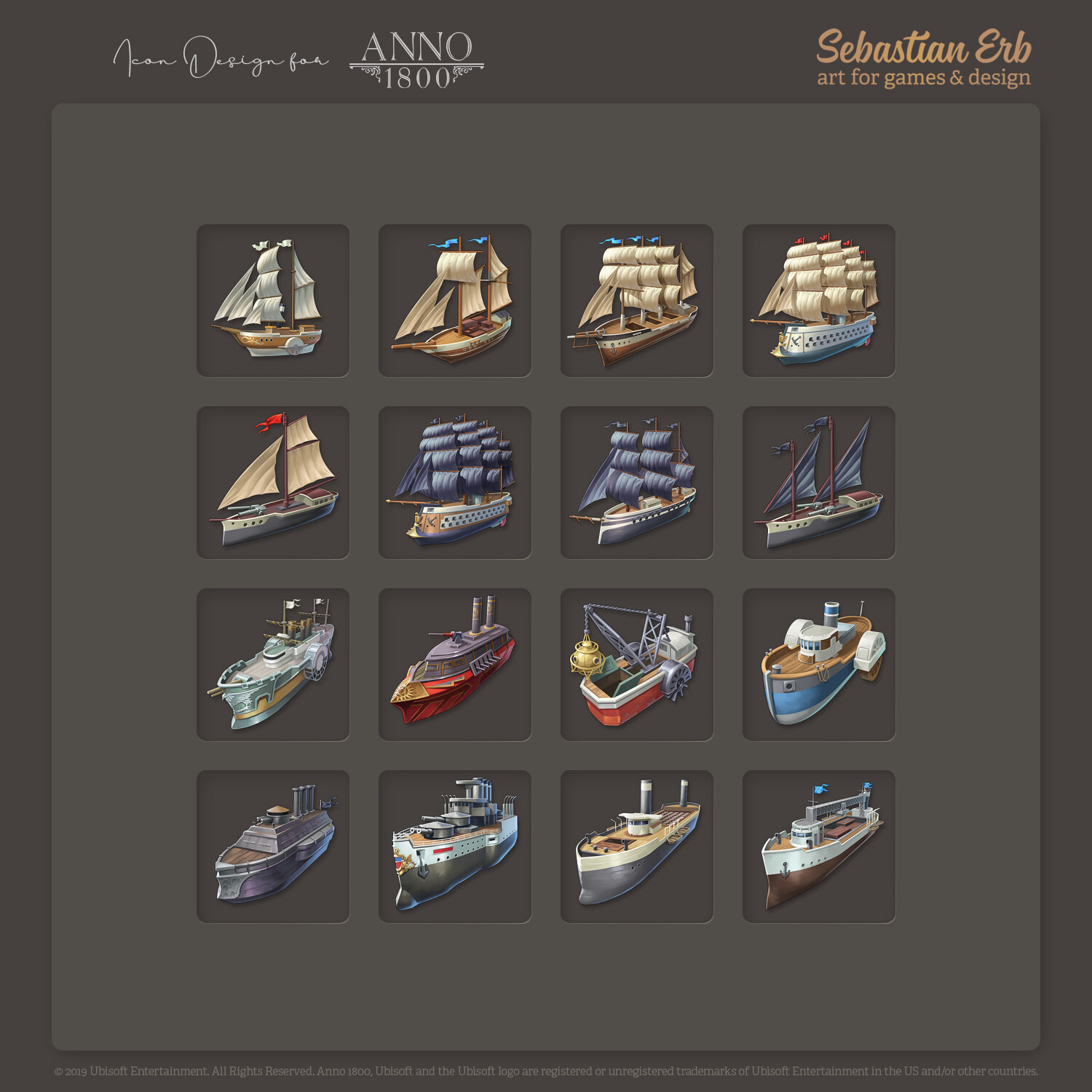 ArtStation - Icon design for ANNO 1800