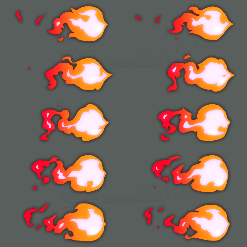ArtStation - Animated Fireballs
