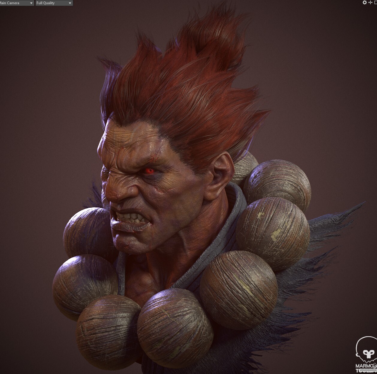 ArtStation - Akuma 2020 Retextured in Marmoset Toolbag 4