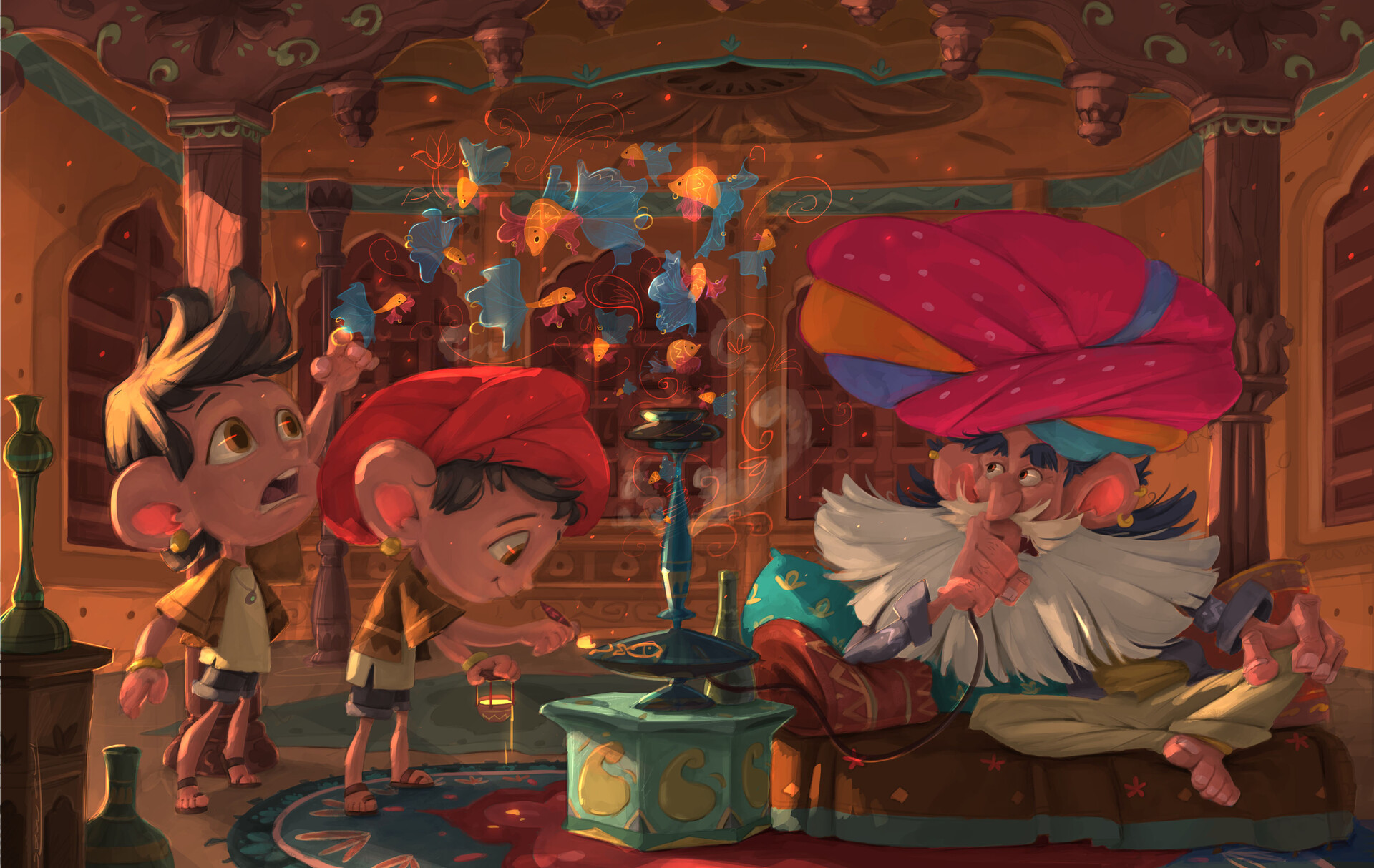 ArtStation - "The magical hookah"