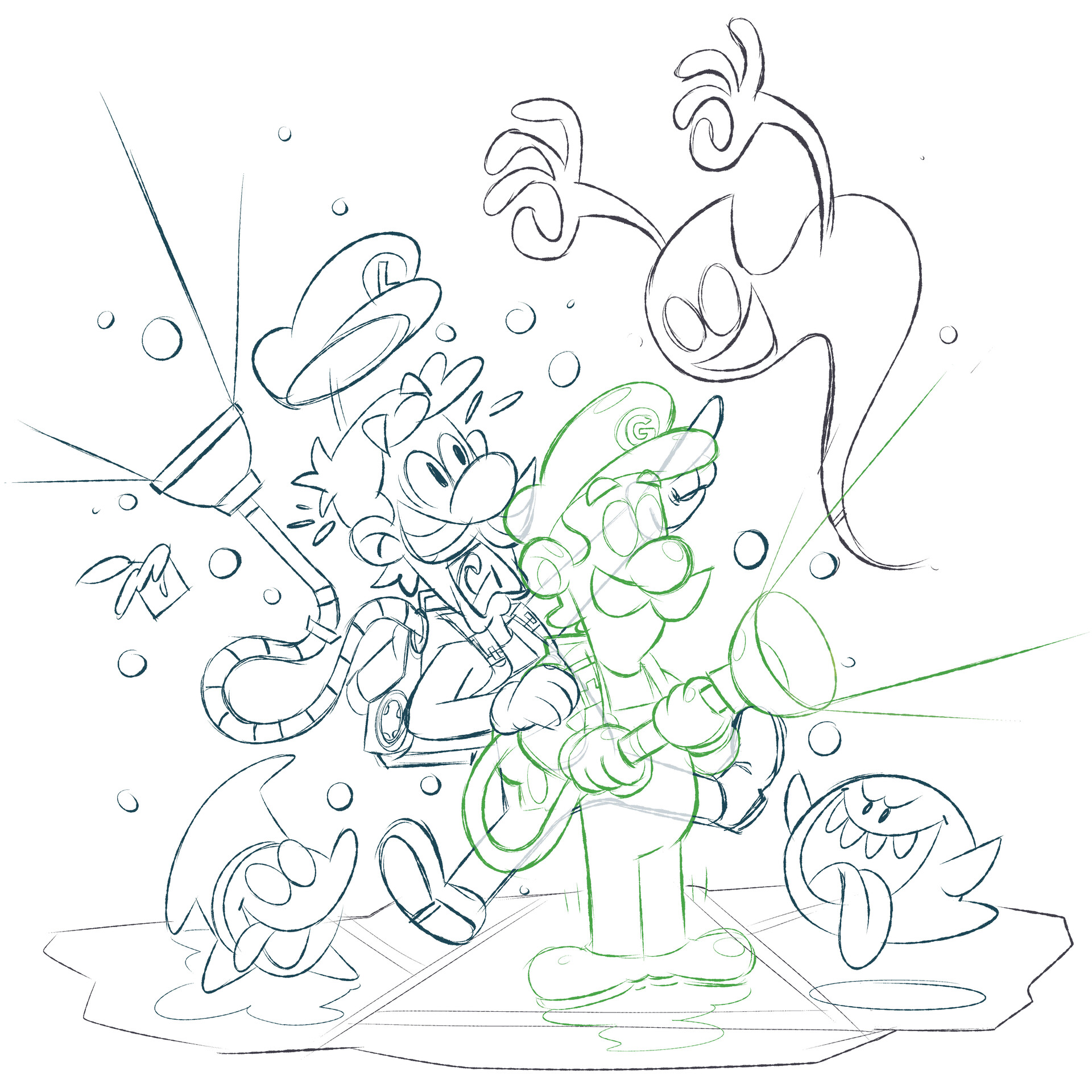 free printable luigi's mansion 3 coloring pages