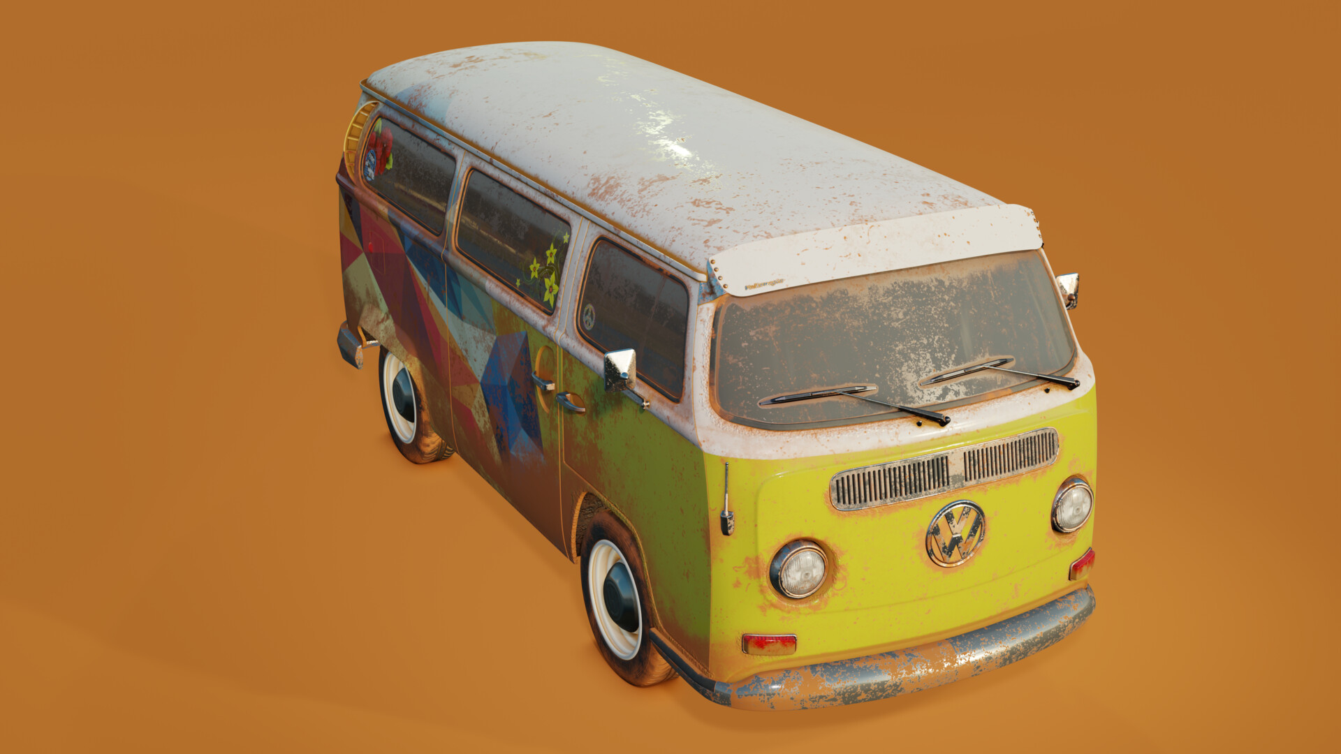 ArtStation - Volkswagen Transporter T2 (Render Eevee)