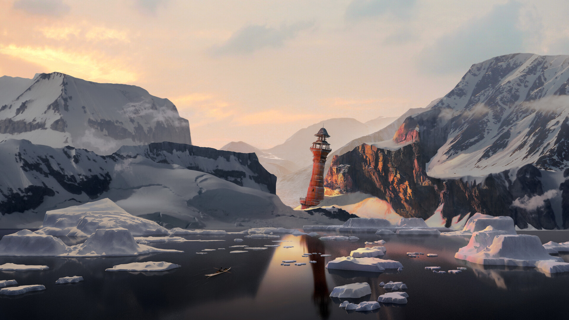 ArtStation - The polar lighthouse