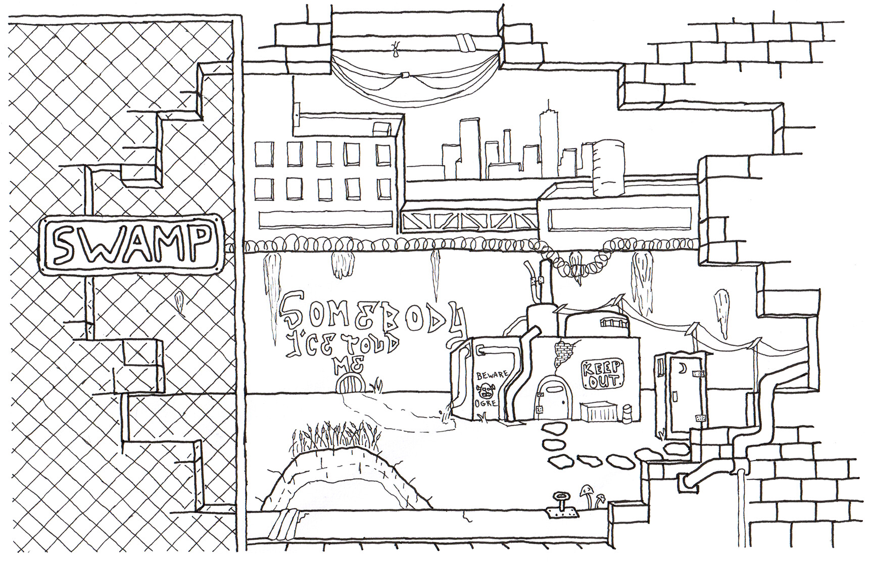 ArtStation - Shrek's Swamp x Modern Style