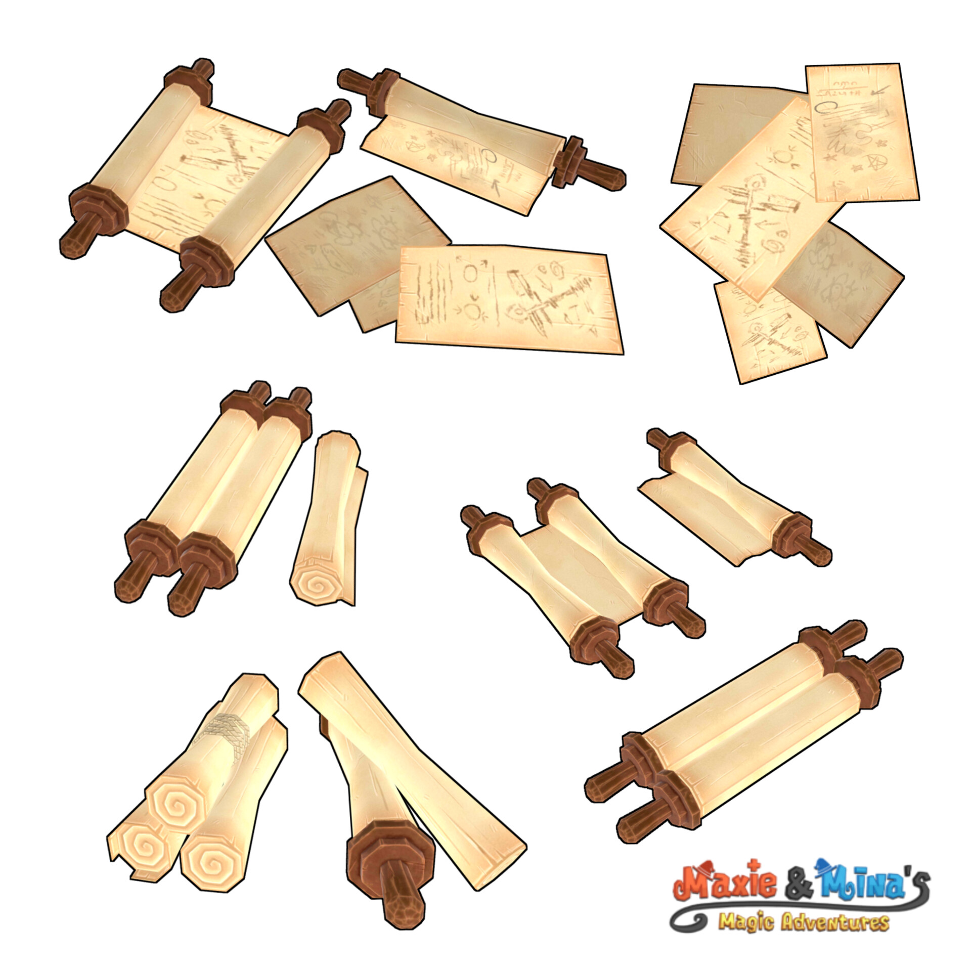 ArtStation - Stylized /cartoon Papyrus