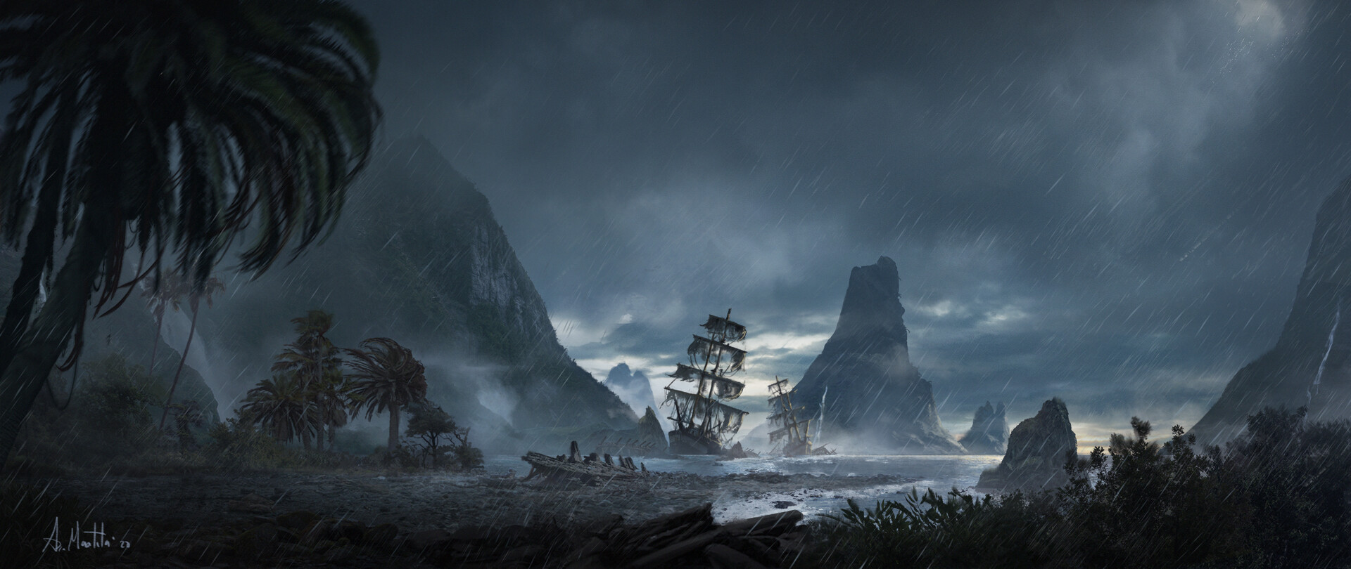 ArtStation - Dark Beach - #ProjectHarta