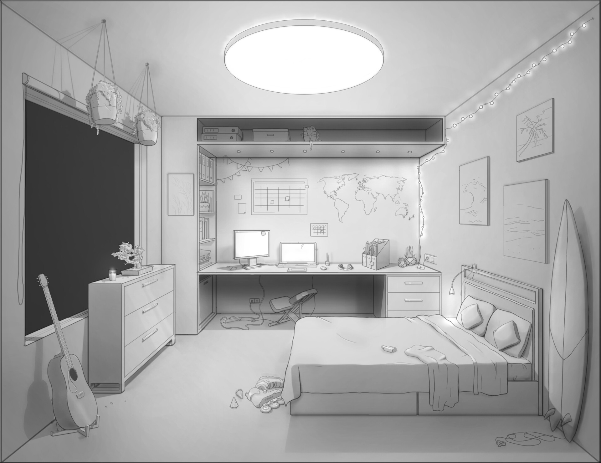 ArtStation - Bedroom Concept Design