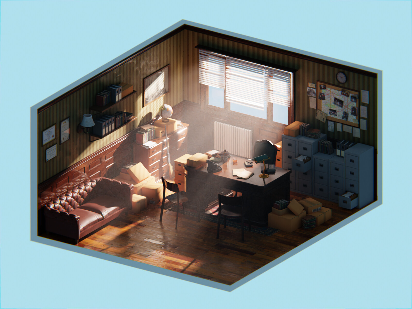 ArtStation - Detective Office