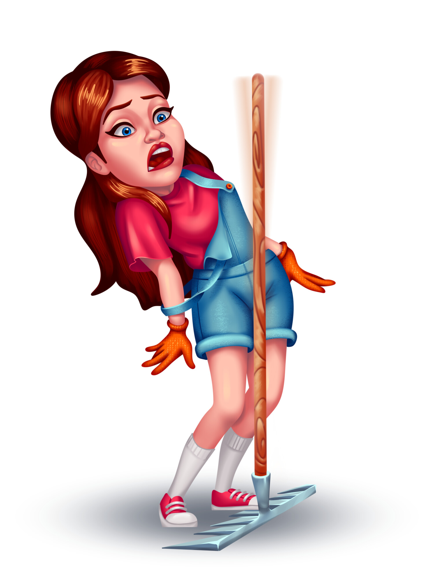 ArtStation - Scared girl