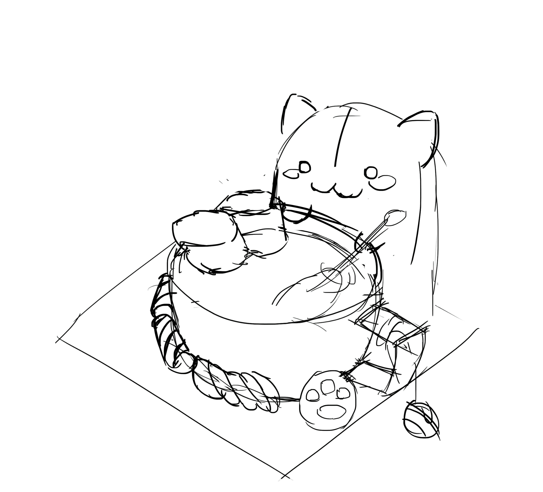 marshmallow pusheen coloring pages