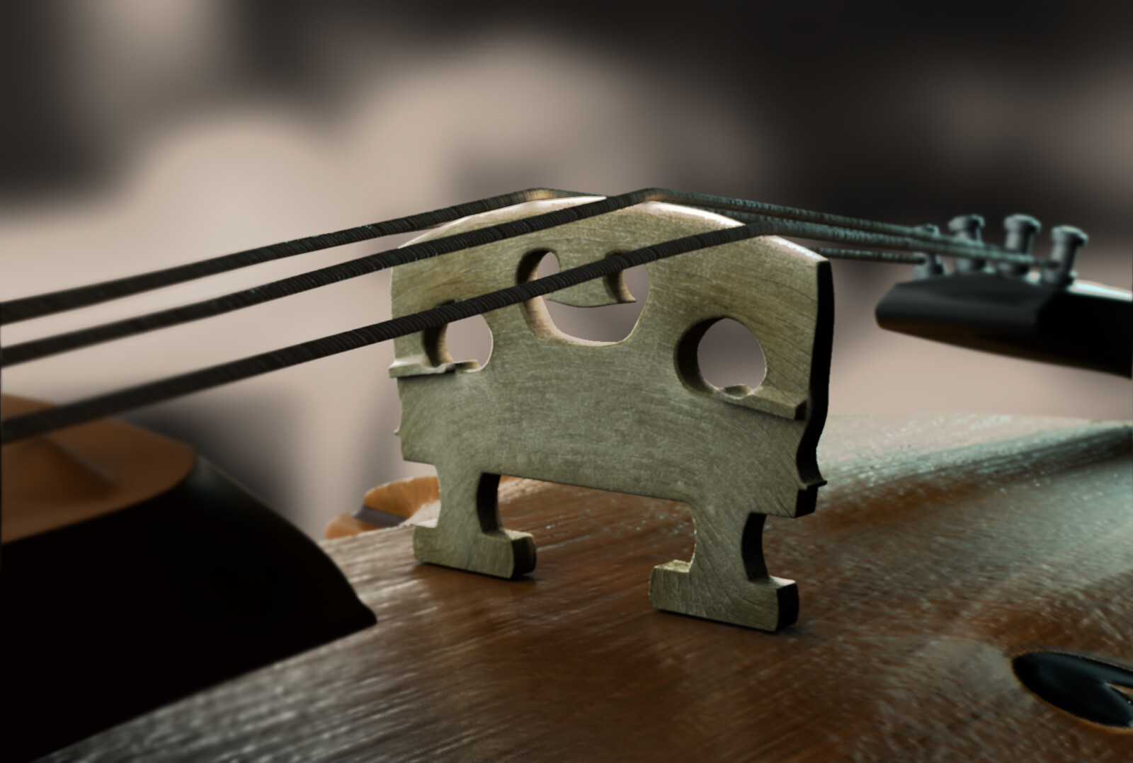 ArtStation - 3D Render - Violin - Mental Ray (2016)