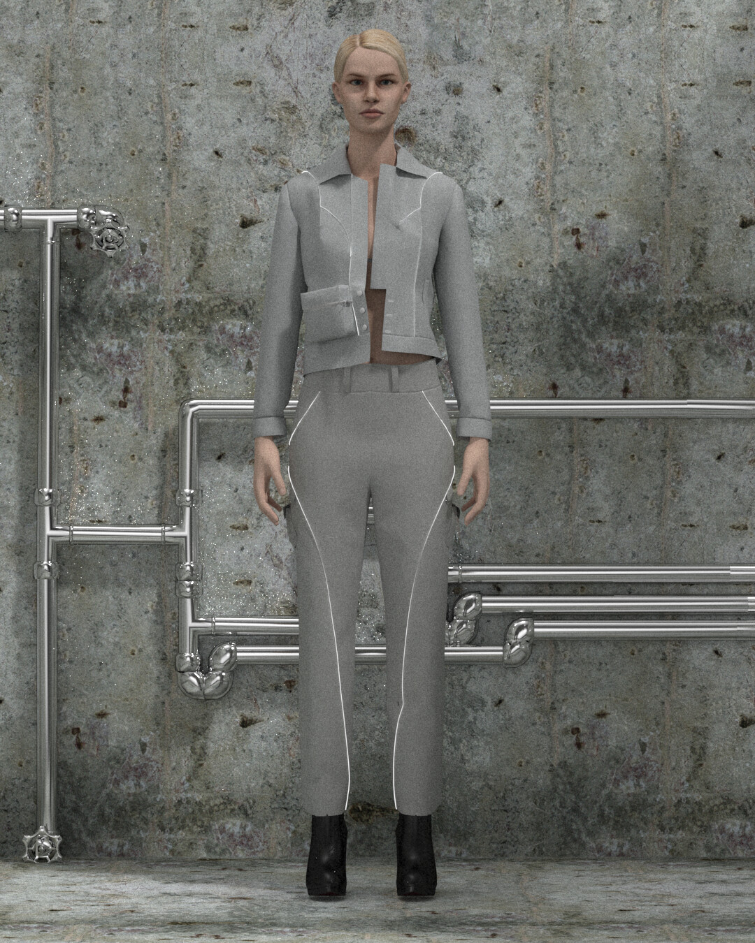 ArtStation - Reflective Jacket Visualization