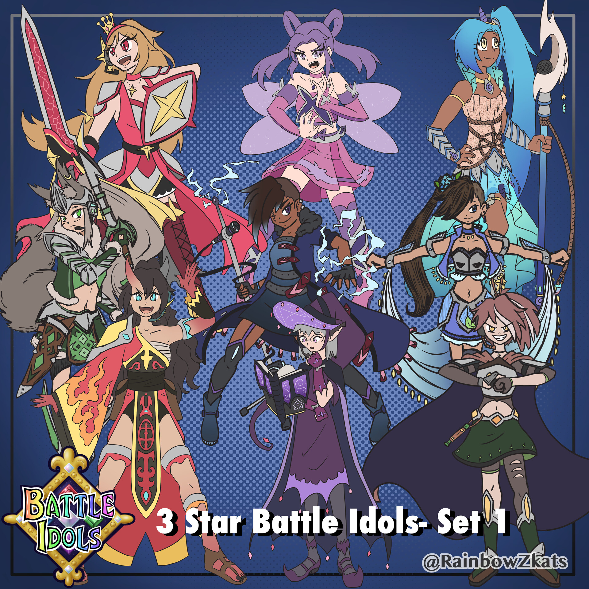 ArtStation - Battle Idols- 3 Star Set 1