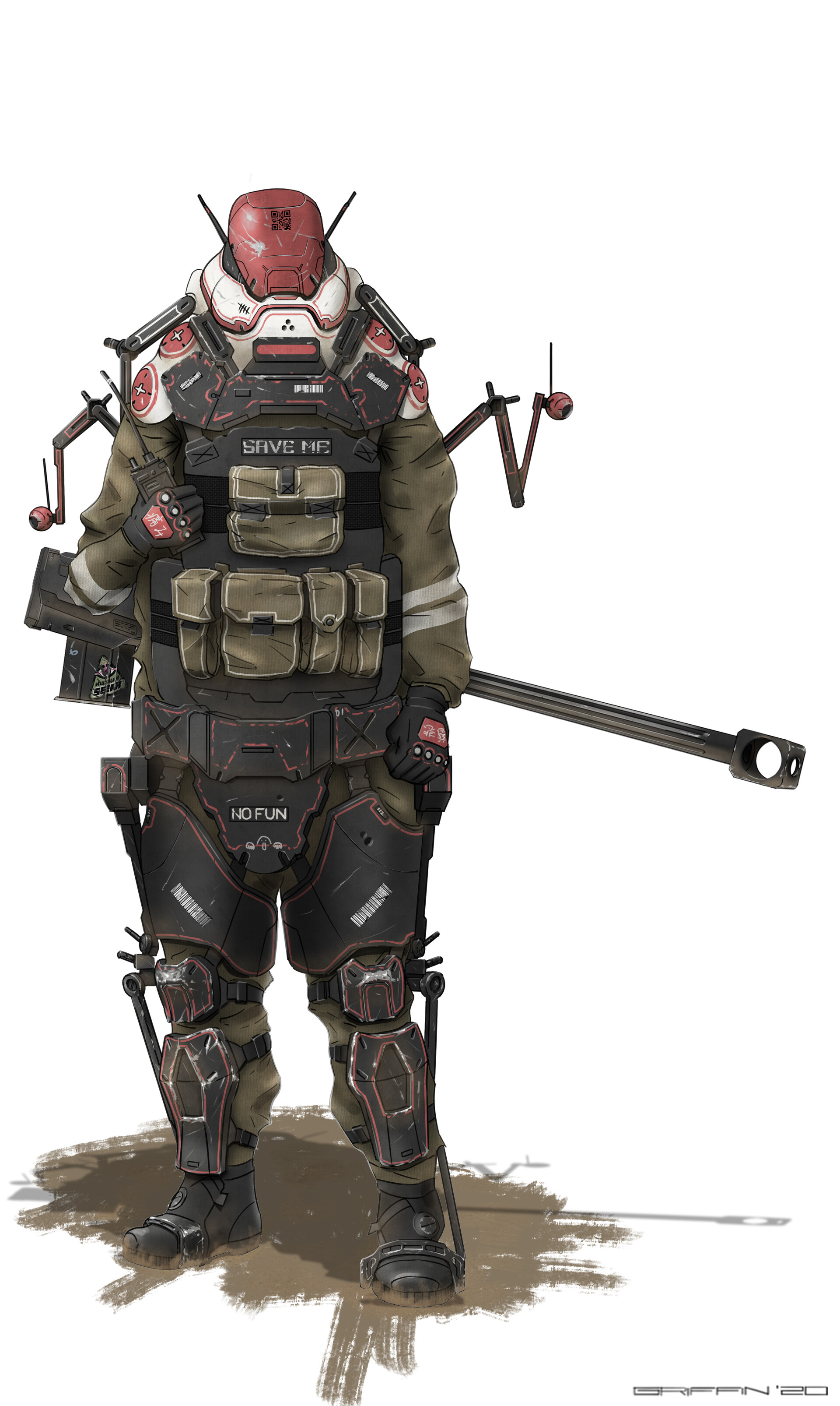 ArtStation - Artillery gunner