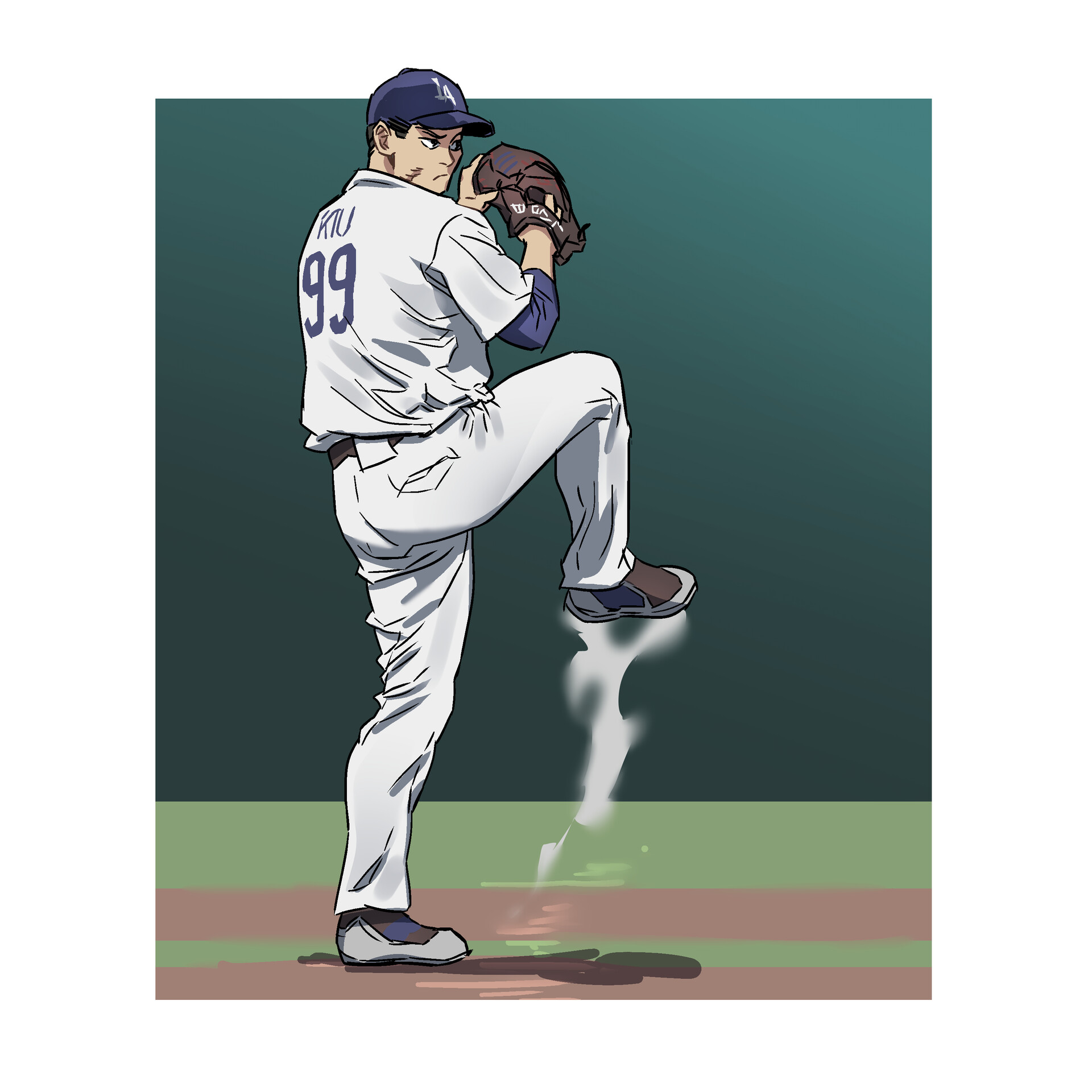 ArtStation - Baseball pose practice