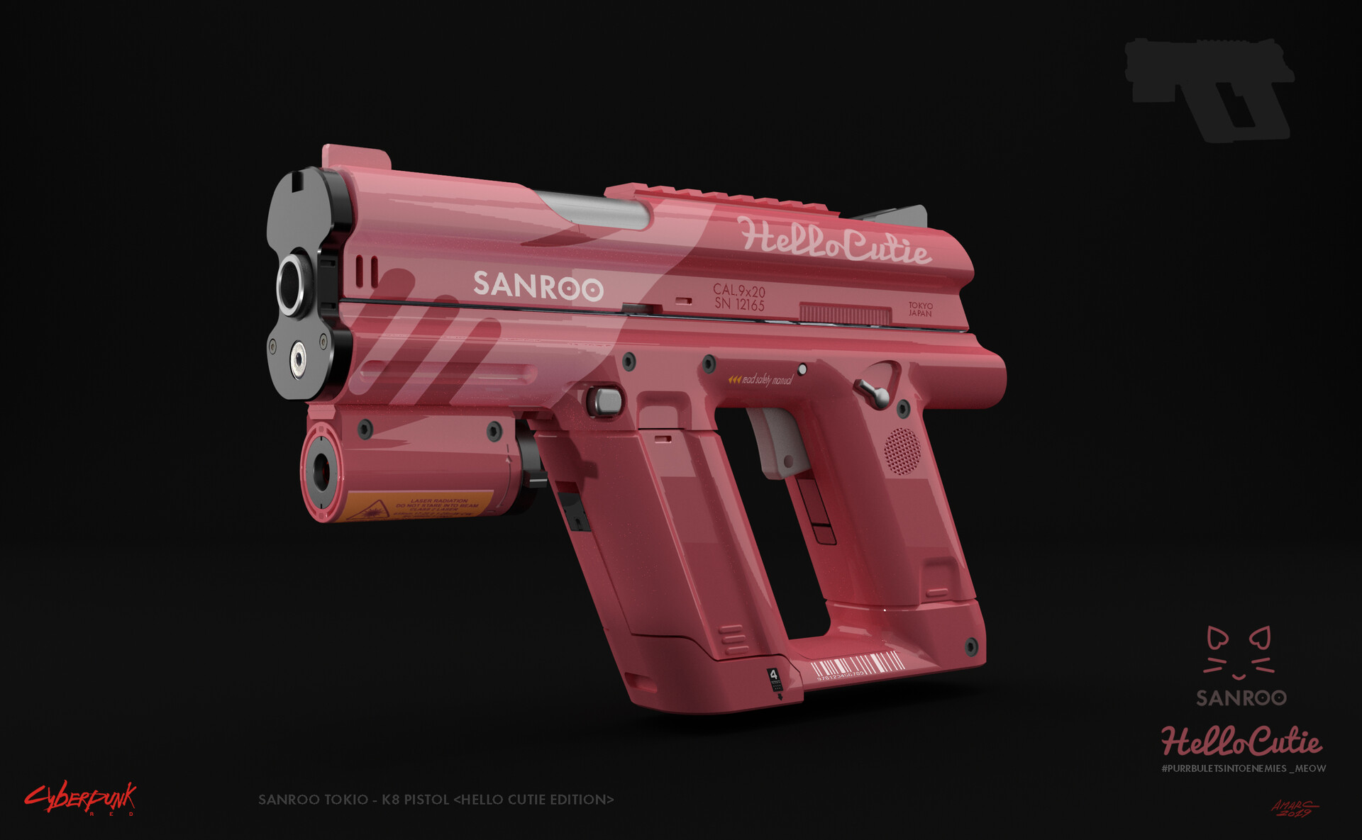 ArtStation - Cyberpunk Heavy Assault Pistol