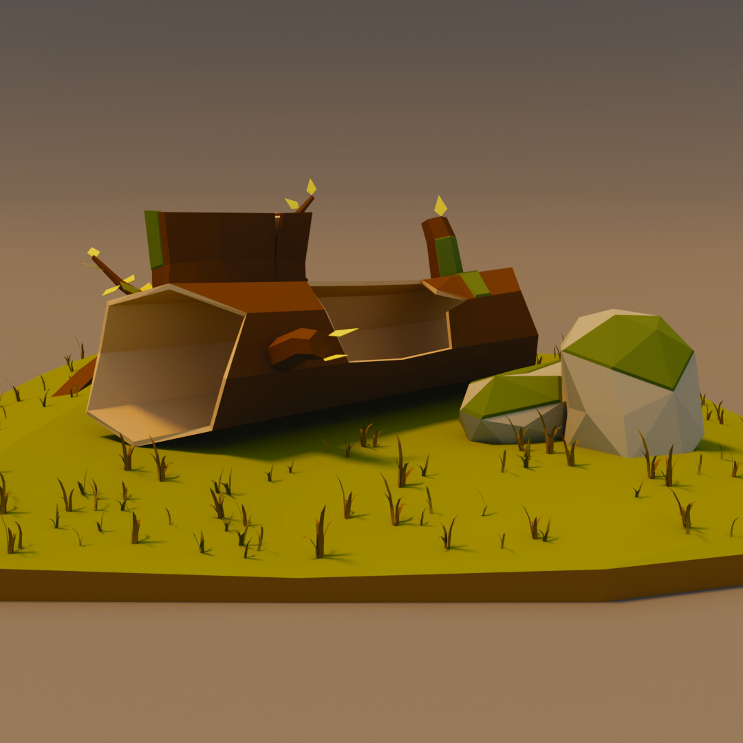 ArtStation - Low poly nature #2