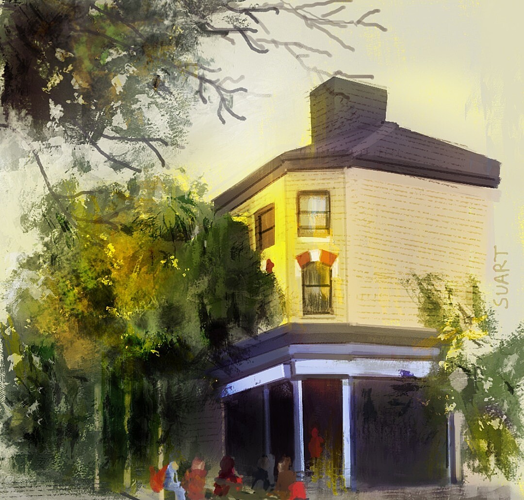 ArtStation - Cafe scenes studies