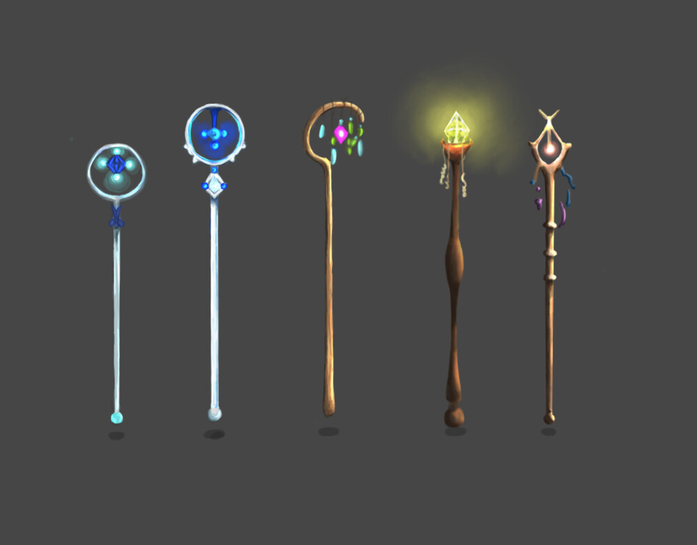 ArtStation - Warlock staff weapons