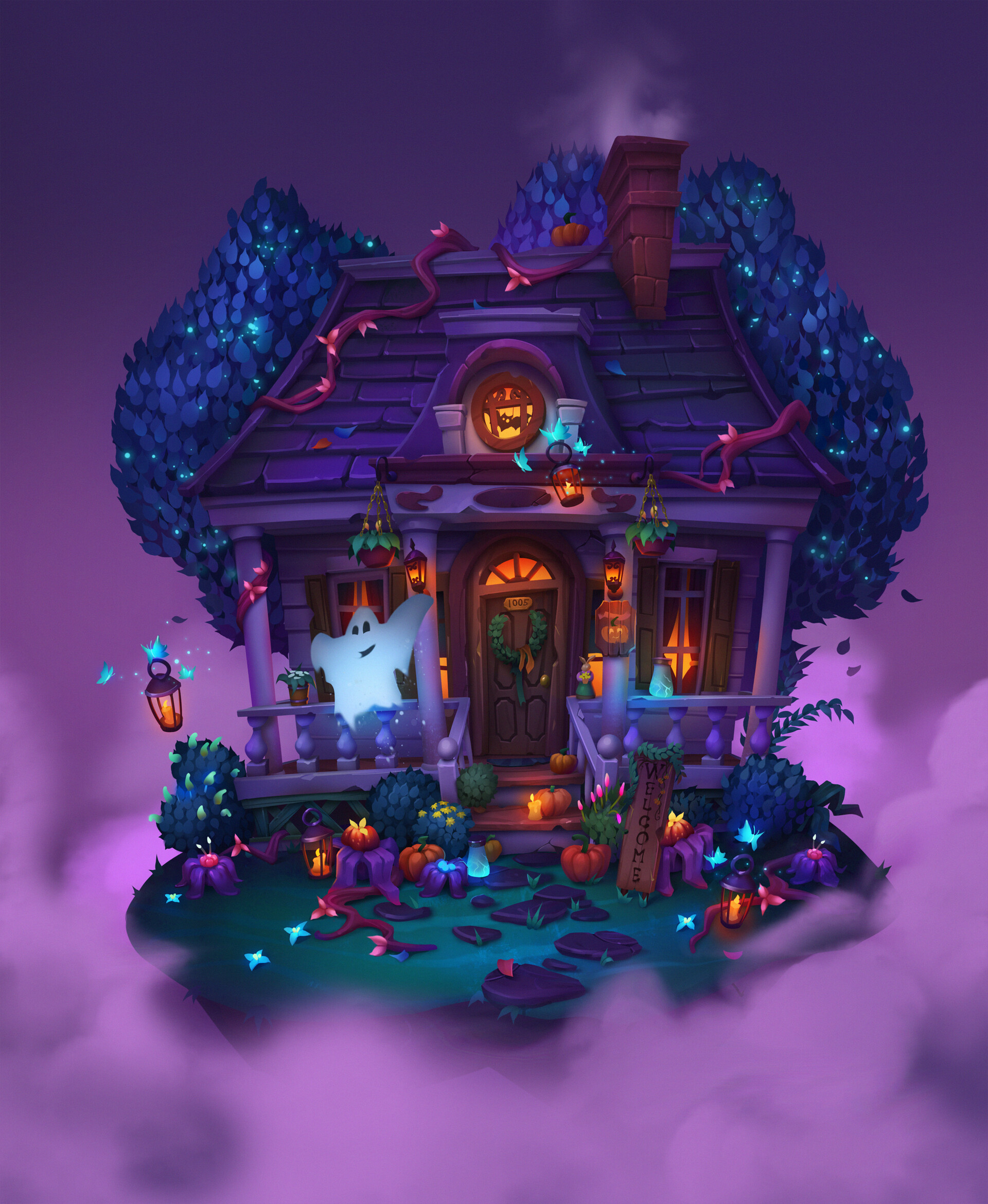 ArtStation - Loona | A ghost house