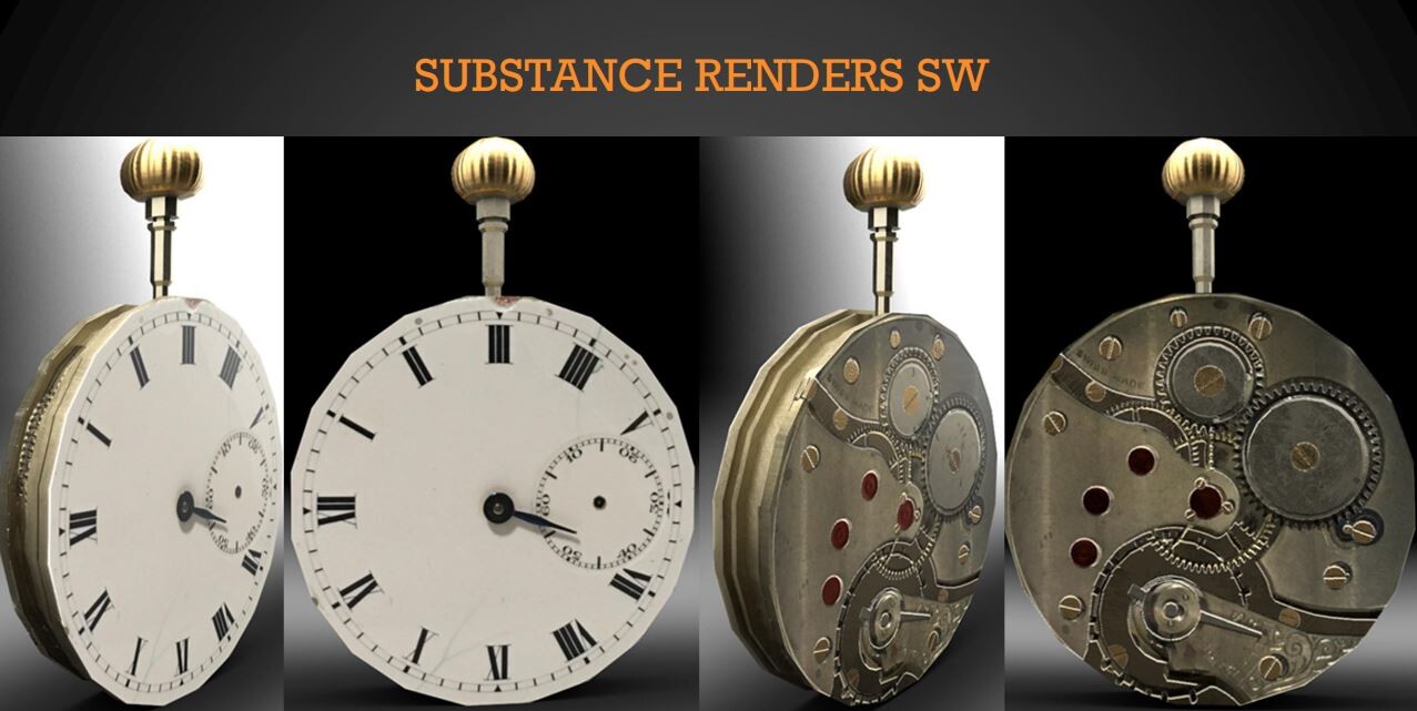 ArtStation - 3D Stop Watch Project University Year 2