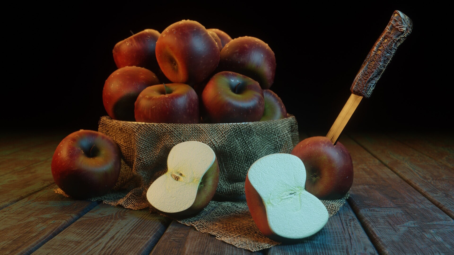 ArtStation - 3D Apple modelling - Blender and EEVEE